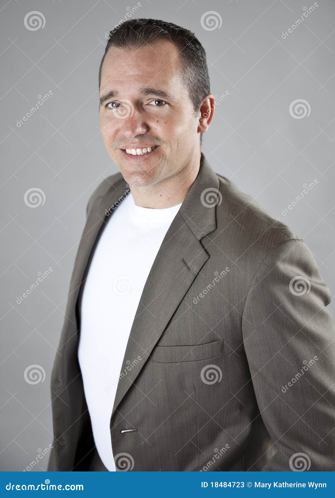Casual man smiling stock image. Image of natural, handsome - 18484723