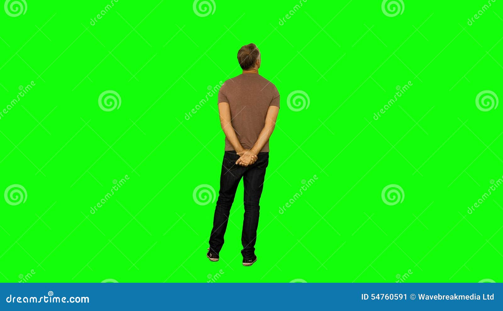 Casual Man Standing and Looking Around Stock Video - Video of high ...