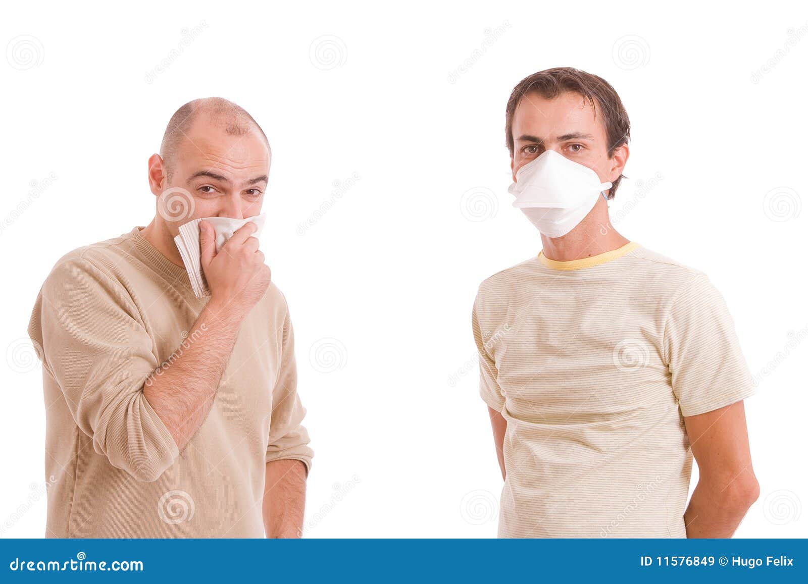 Casual men with flu stock image. Image of adult, doctor - 11576849