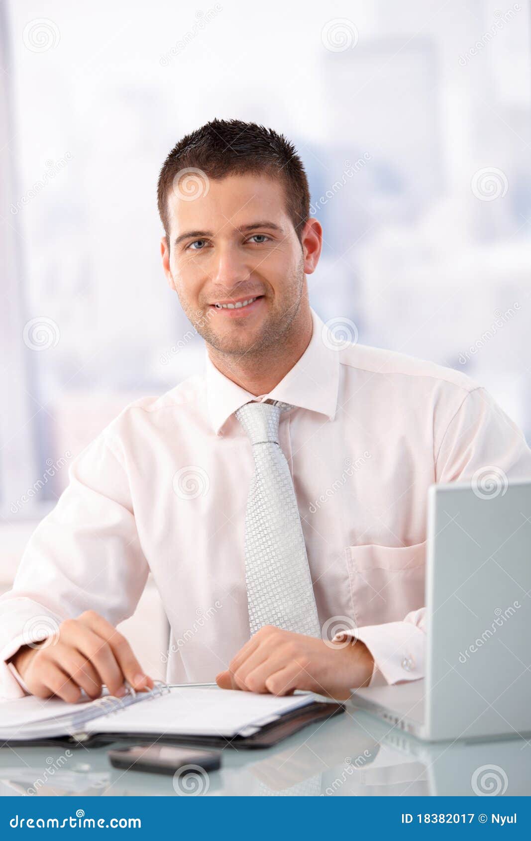 Smiling Office Worker
