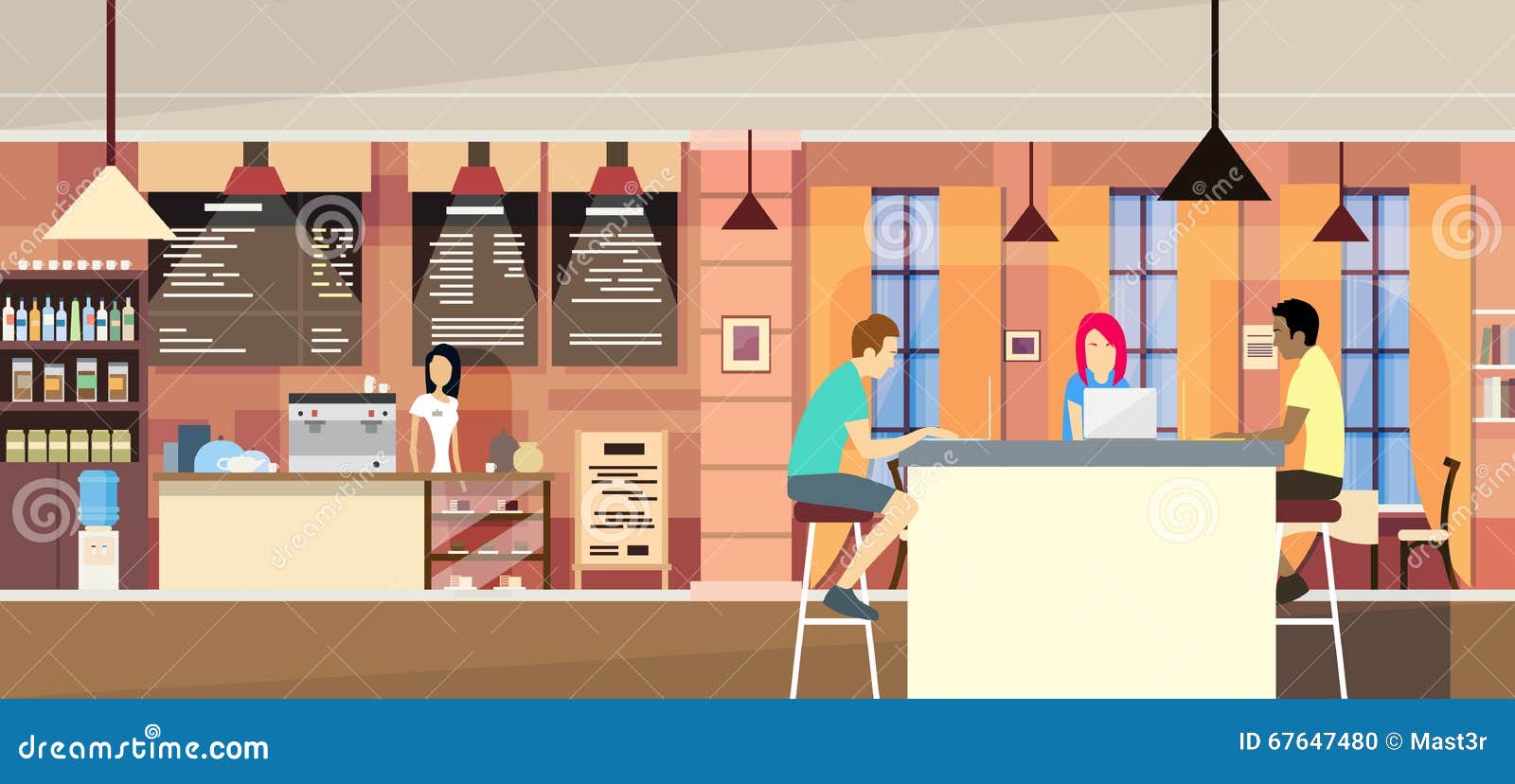 Students In University Classroom. Cartoon Vector | CartoonDealer.com ...