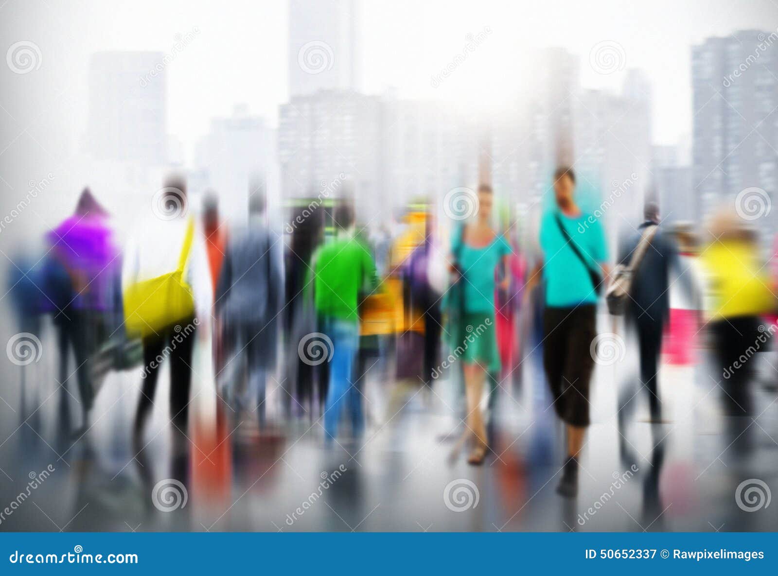 Casual People Rush Hour Walking Commuting City Concept Stock Image ...