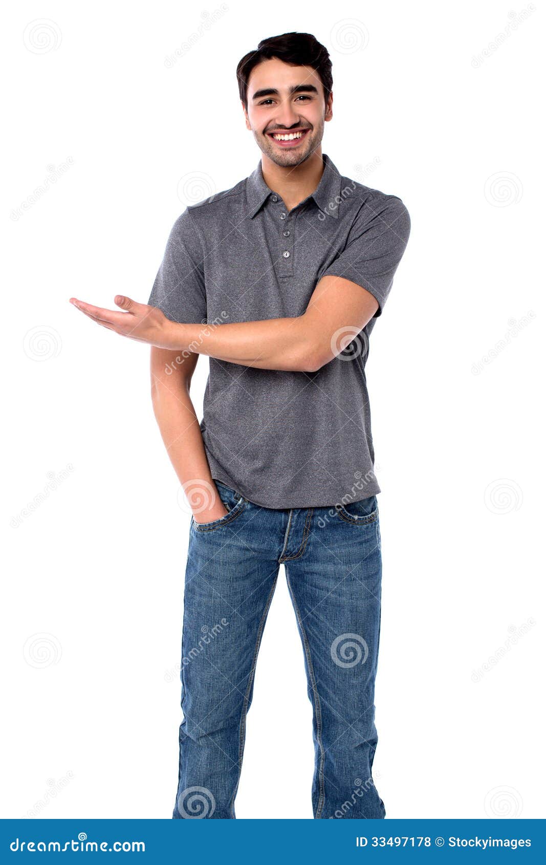 Casual Portrait of Handsome Cool Smiling Guy Stock Photo - Image of ...