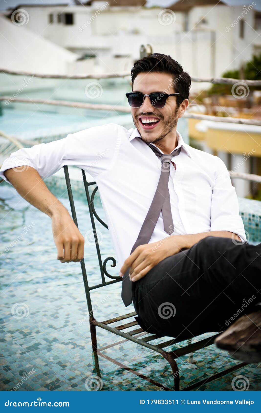 Casual and Relaxed Business Man Stock Image - Image of caucasian, laugh ...