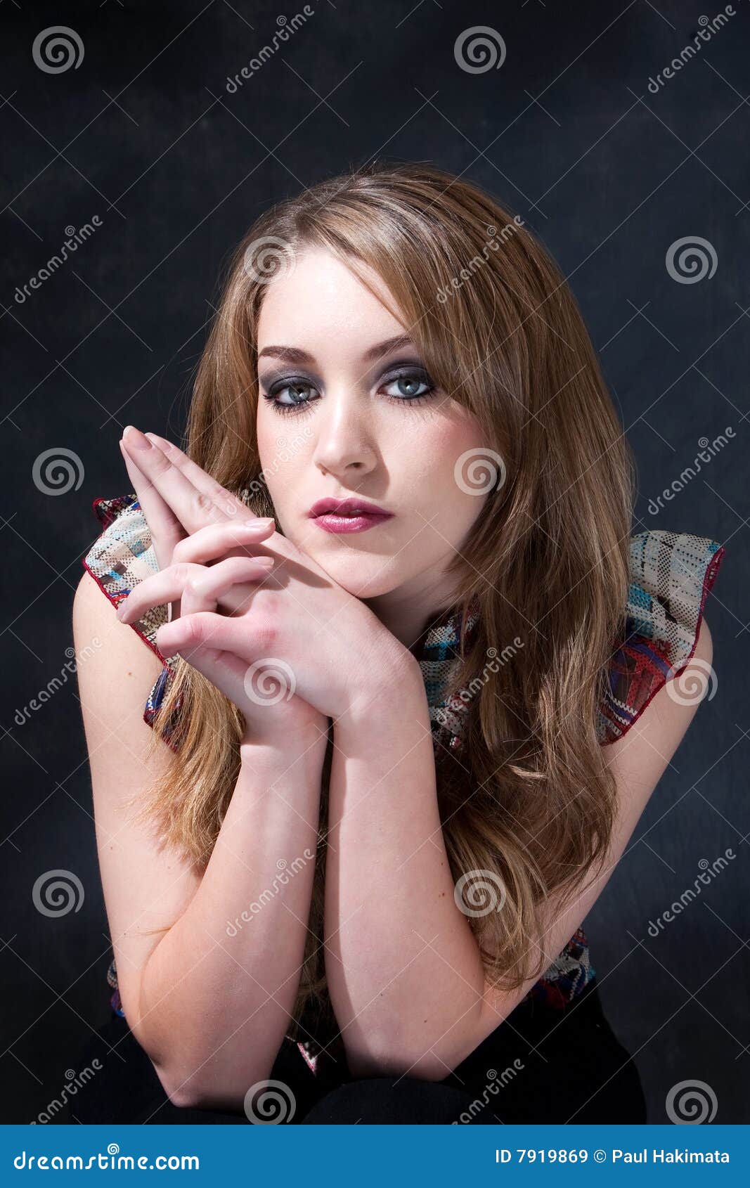 Casual relaxed girl stock image. Image of long, beautiful - 7919869