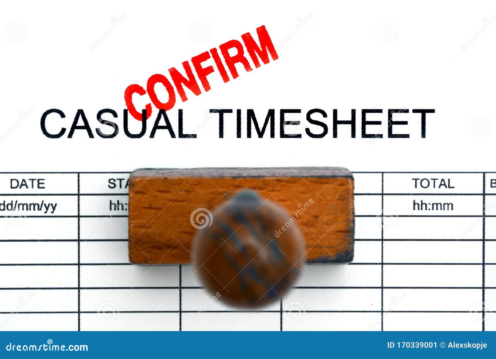 Casual timesheet confirm stock image. Image of approval - 170339001