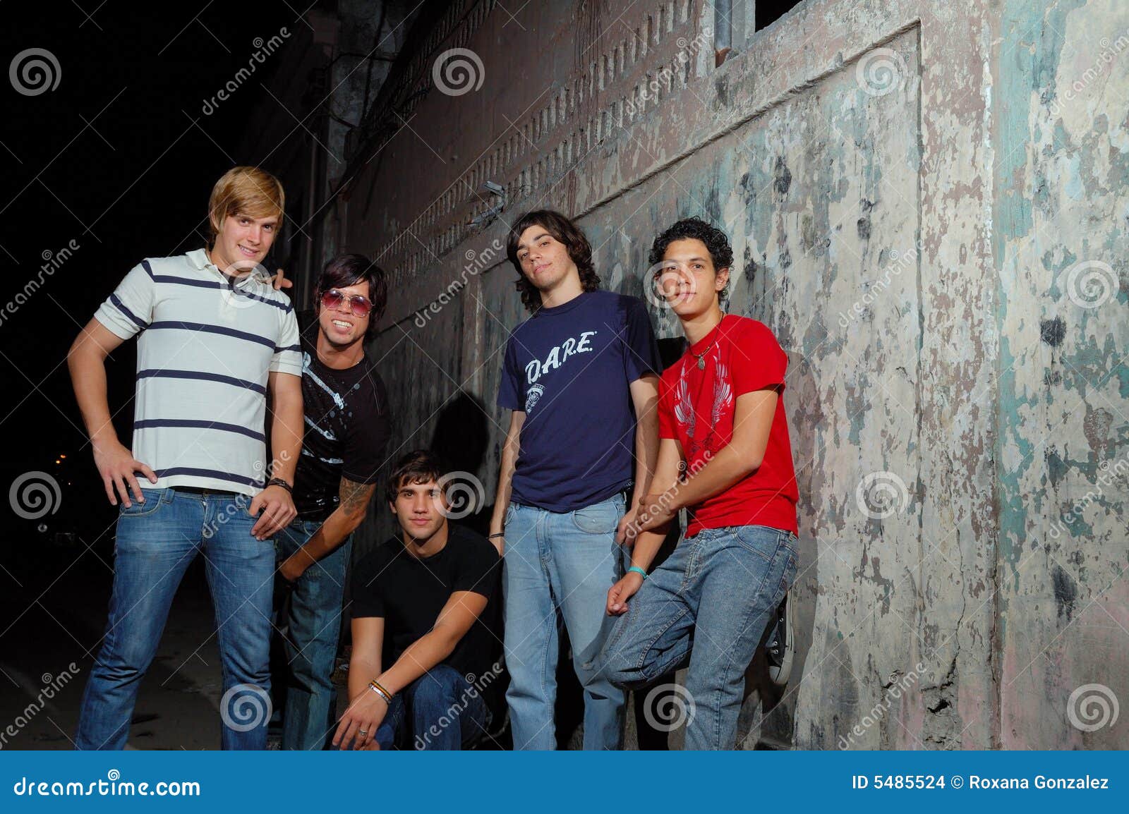 Casual trendy group stock photo. Image of confident, guys - 5485524