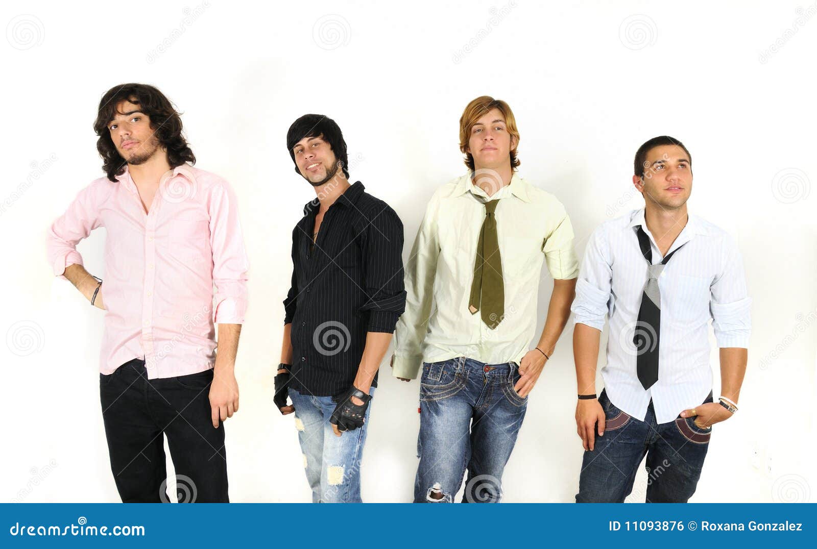 Casual trendy group of men stock photo. Image of fashion - 11093876