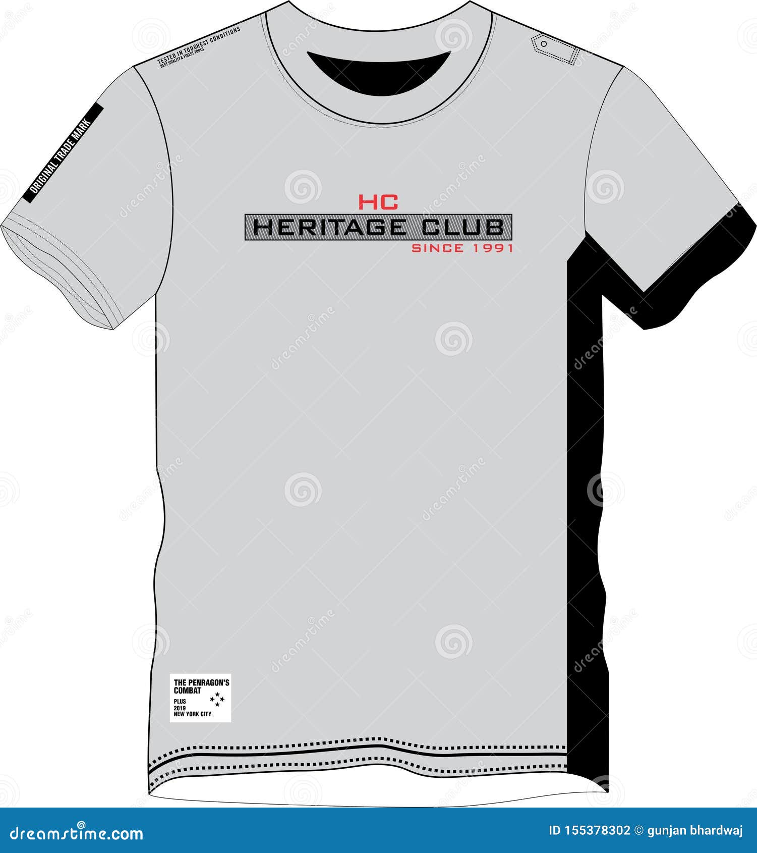 Casual tshirt chest print stock photo. Image of chest - 155378302