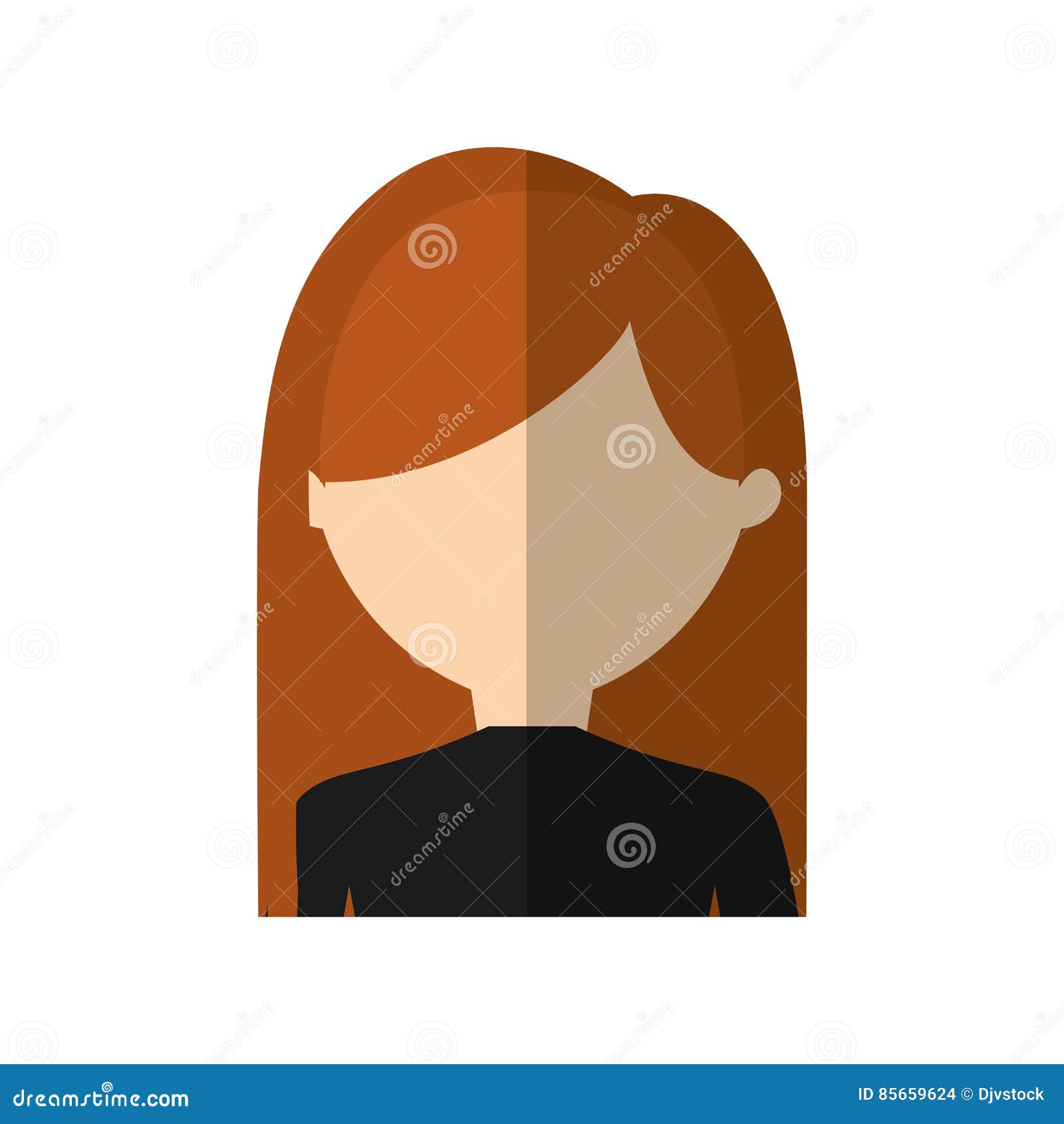 Casual Woman Formal Face Icon Stock Illustration - Illustration of heel ...