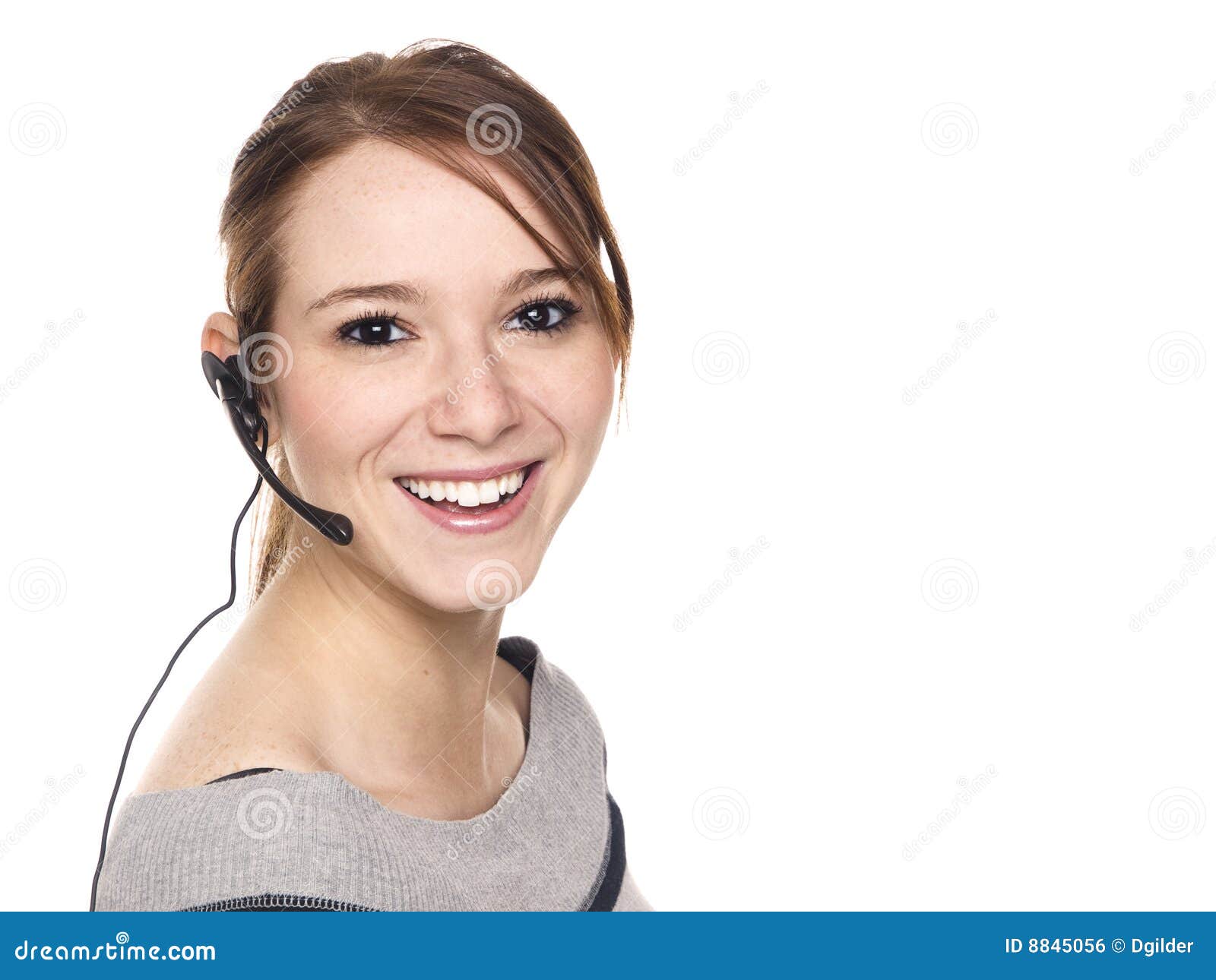 Casual Woman - Receptionist Stock Photo - Image of people, person: 8845056