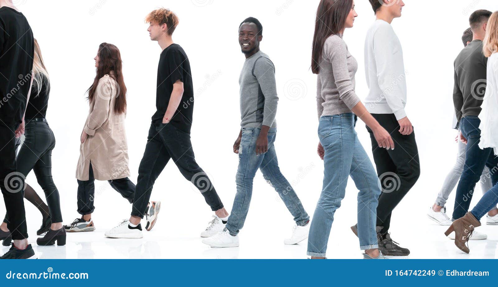 Casual Young People Walking in Different Directions Stock Image - Image ... Casual Young People Walking in Different Directions Stock Image - Image ...
