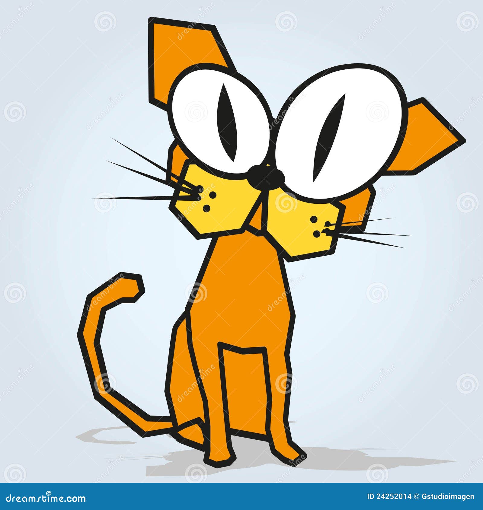 Cat Abstract stock vector. Illustration of drawing, vector - 24252014