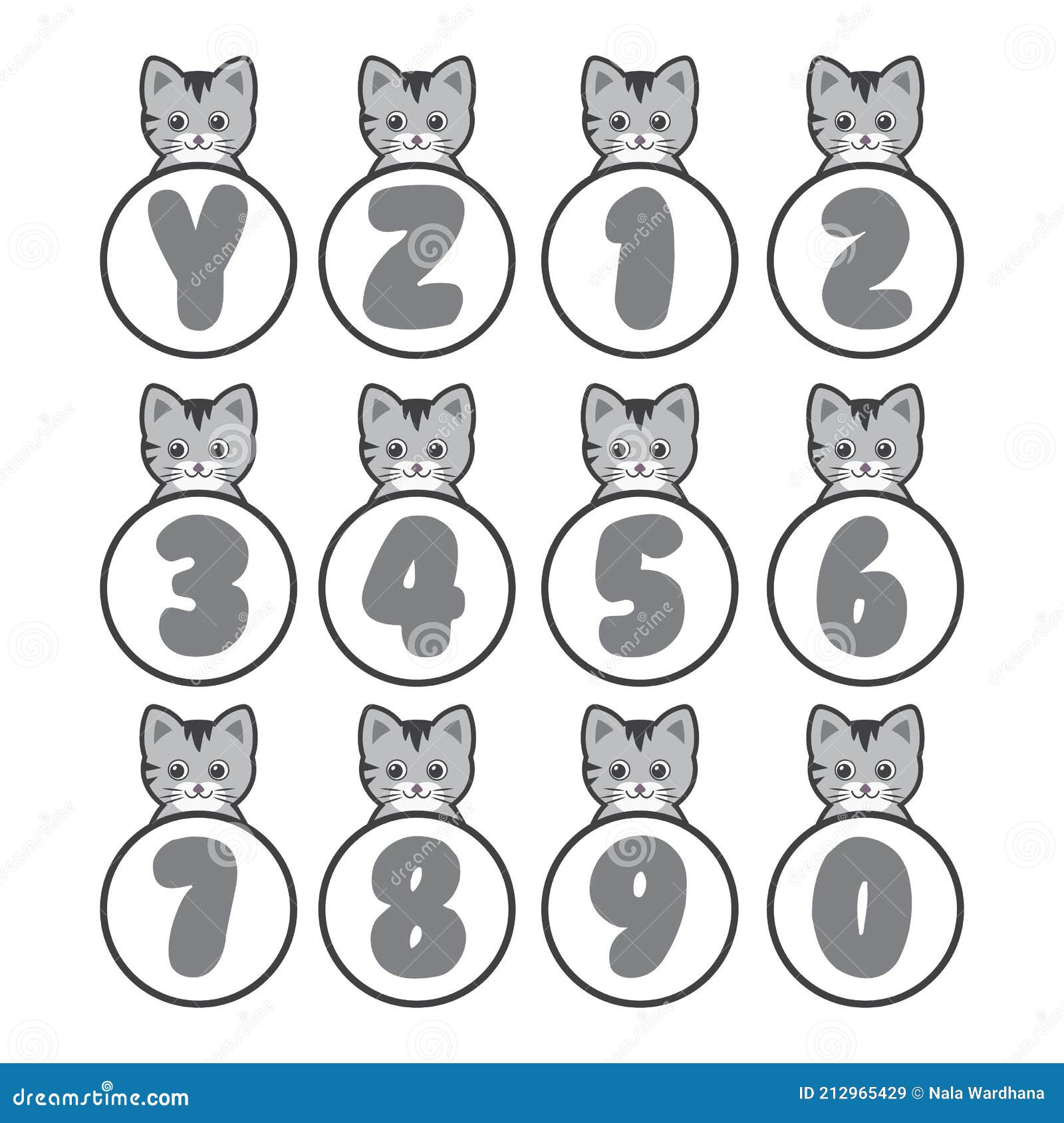 Cat Alphabet Collection, Vector Art And Illustration | CartoonDealer ...