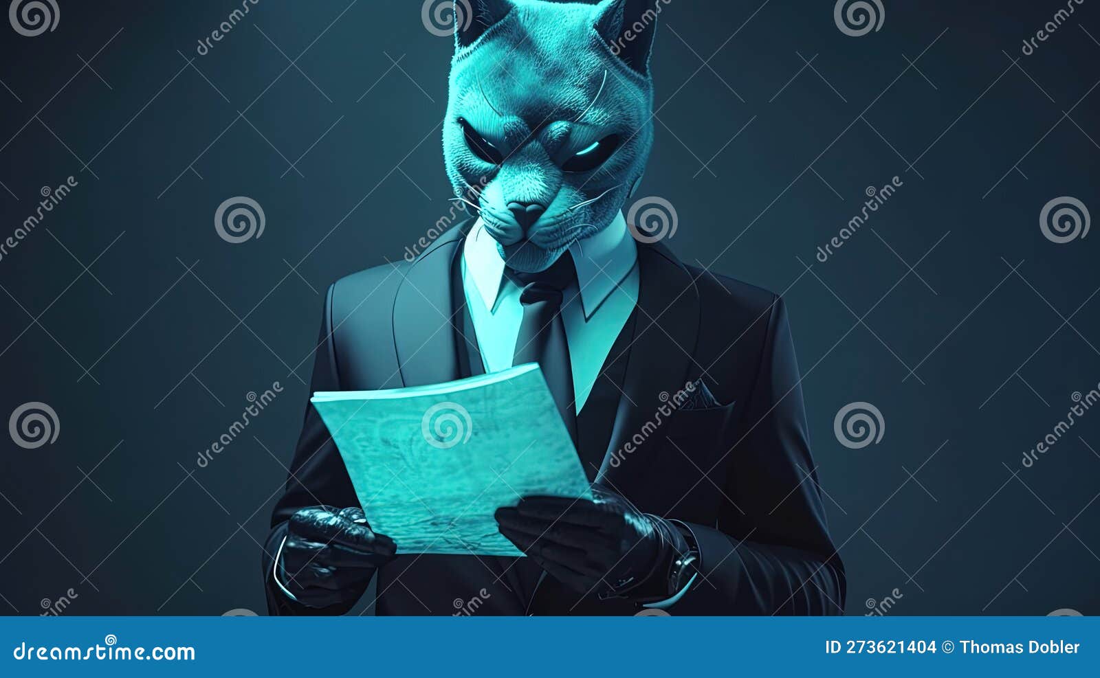 Cat as Auditor Artwork stock illustration. Illustration of taking ...