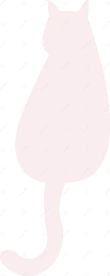 Cat Back Silhouette stock illustration. Illustration of kitten - 306226426