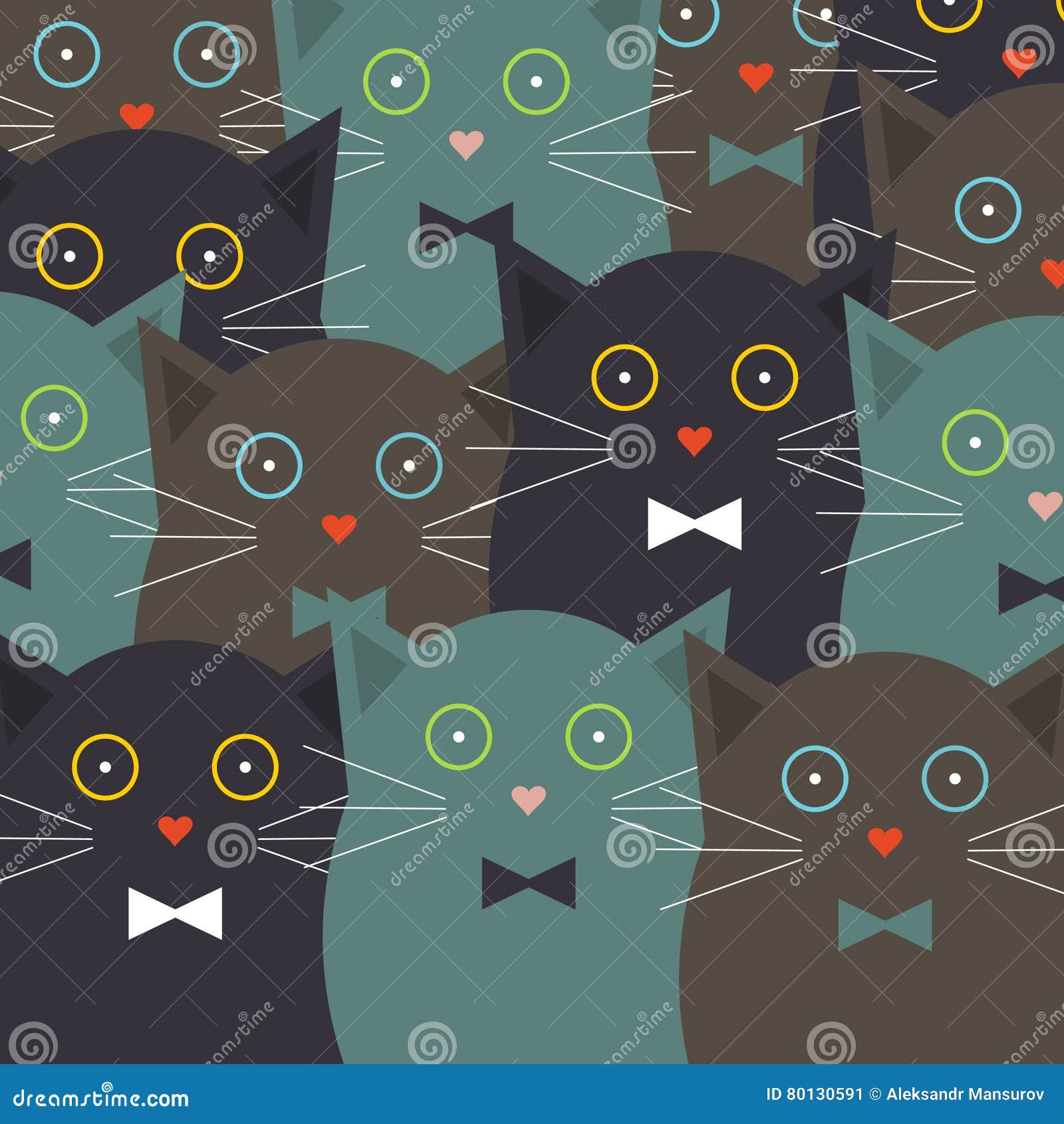 Cat background stock vector. Illustration of background - 80130591