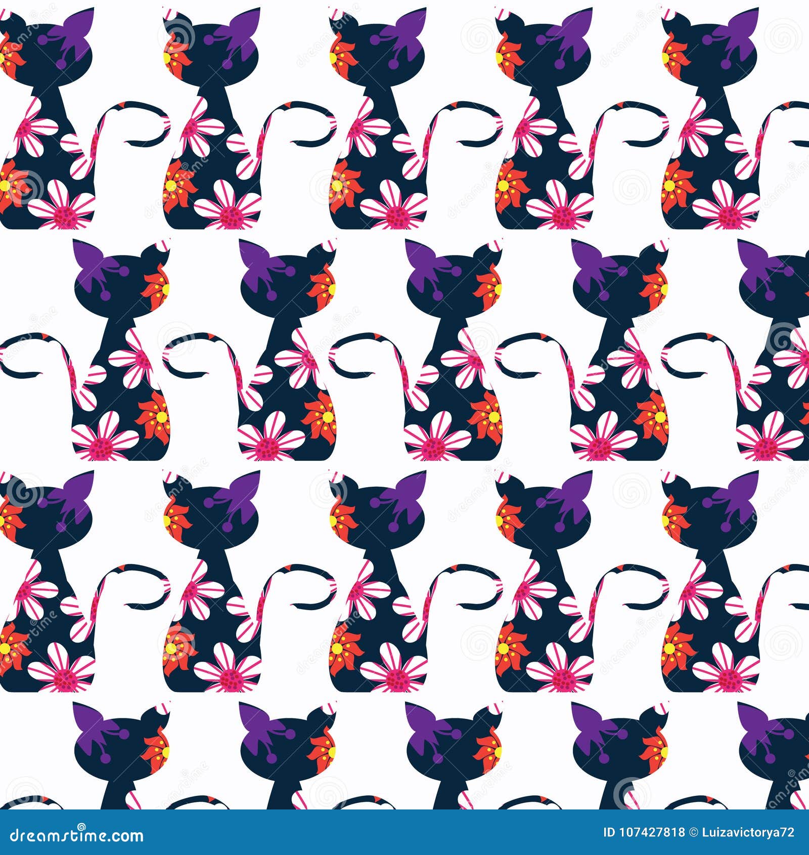 Cat Background Design Image Stock Vector - Illustration of design ...