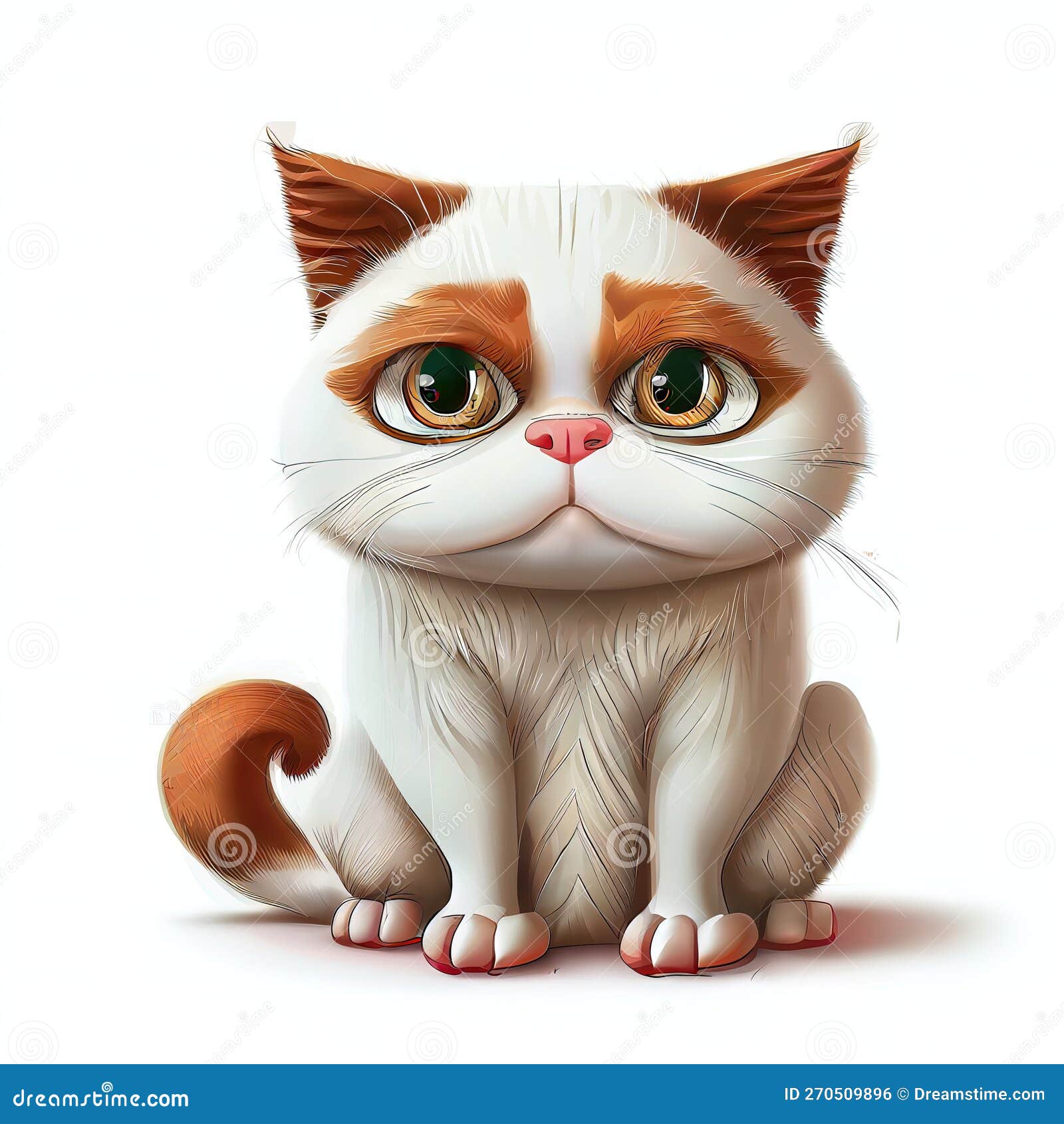 Sad Cat Face Big Eyes