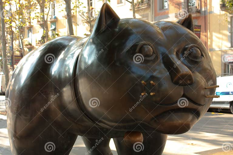 Cat of Botero editorial image. Image of color, author - 15342225