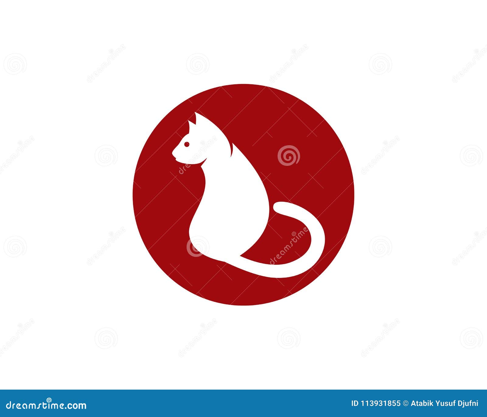 Cat vector icon stock vector. Illustration of portrait - 113931855