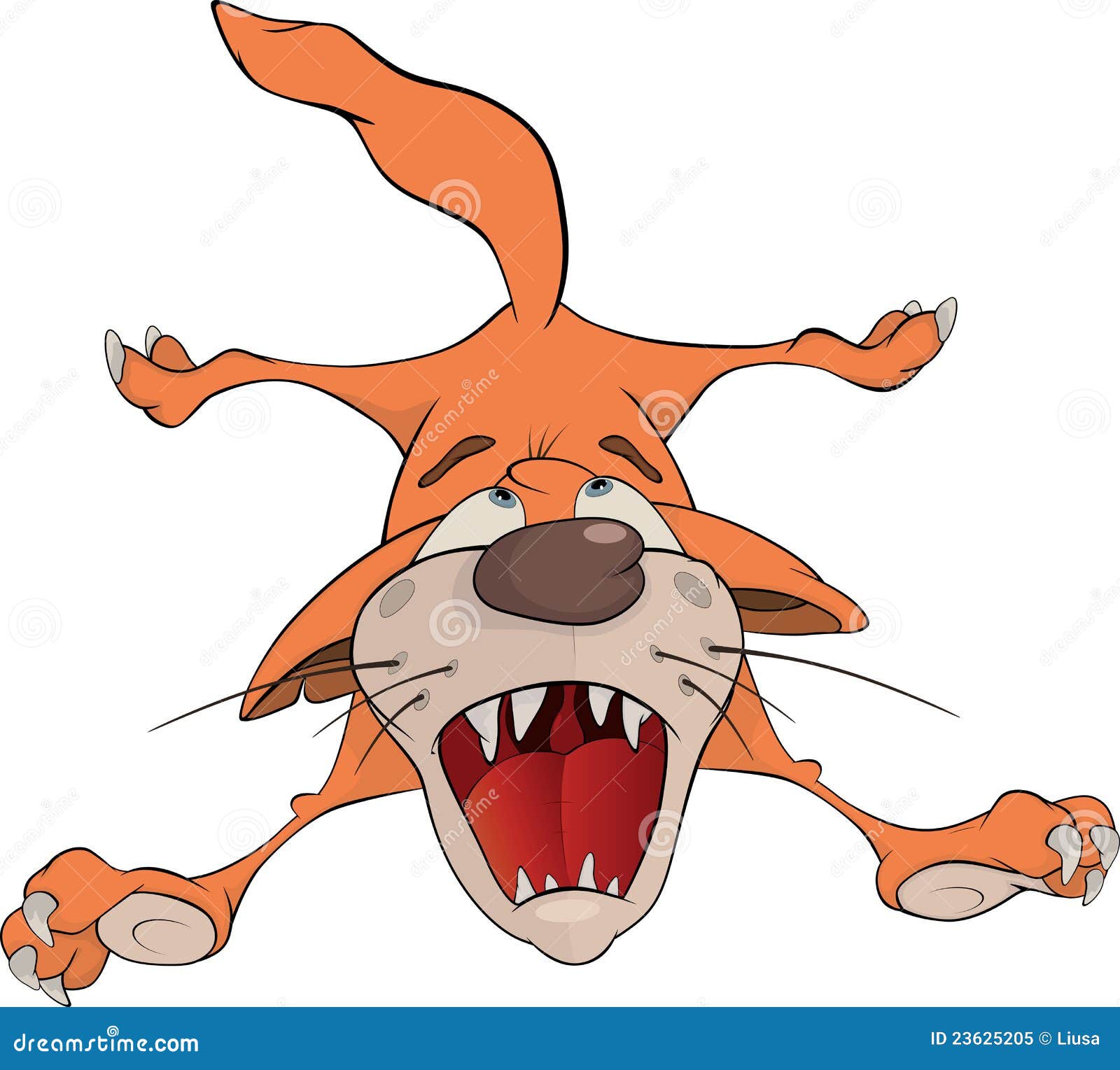 Cat.Cartoon stock vector. Illustration of mammal, playful - 23625205