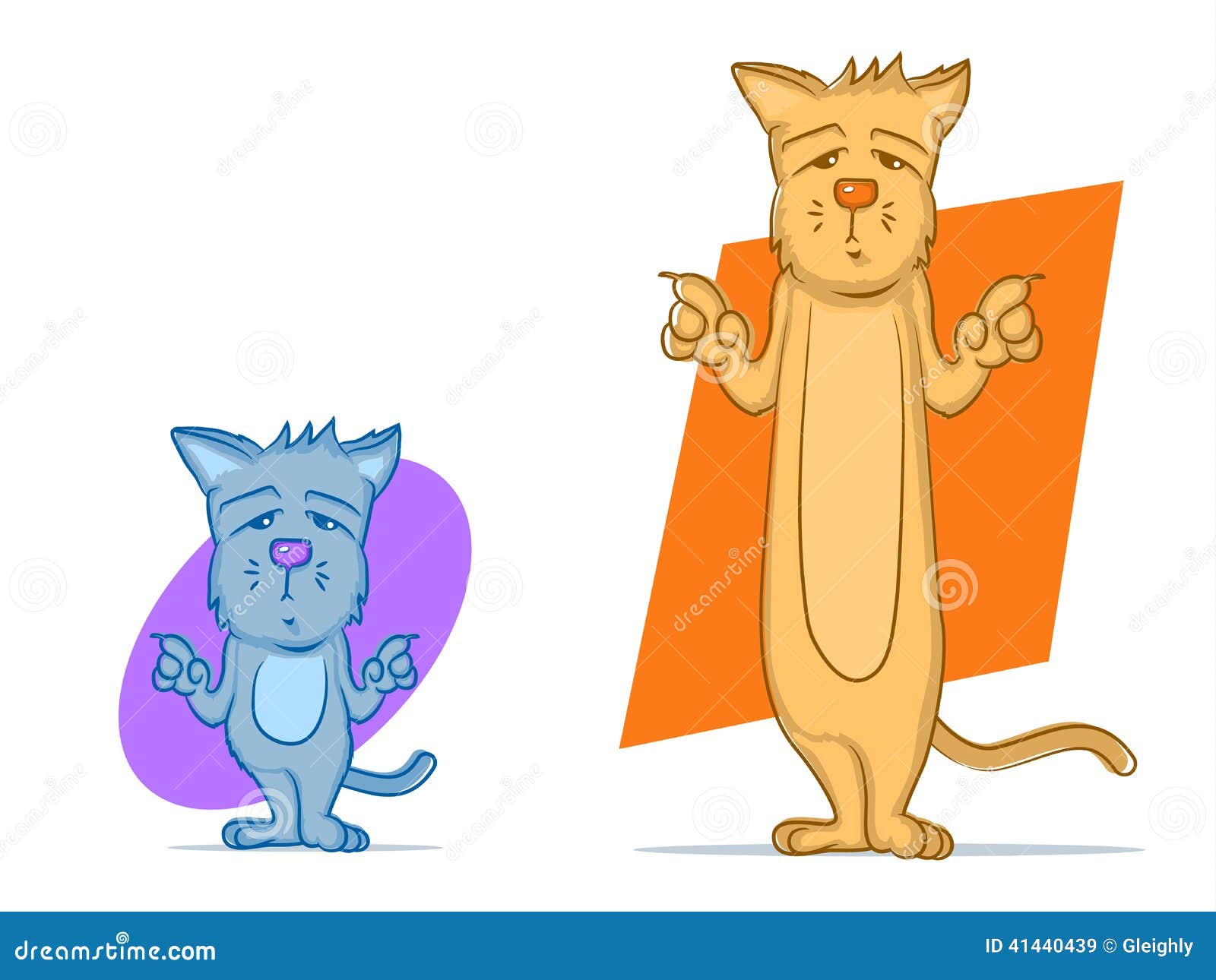 Cat Cartoons illustration de vecteur. Illustration du enfant - 41440439