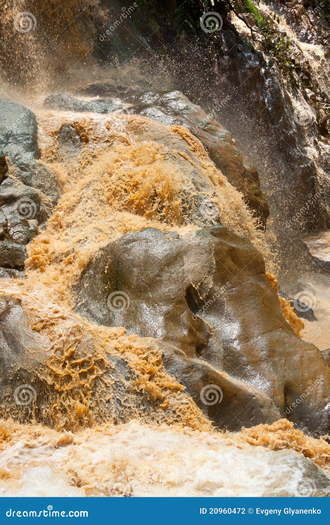 Cat Cat Waterfall stock photo. Image of splash, asia - 20960472