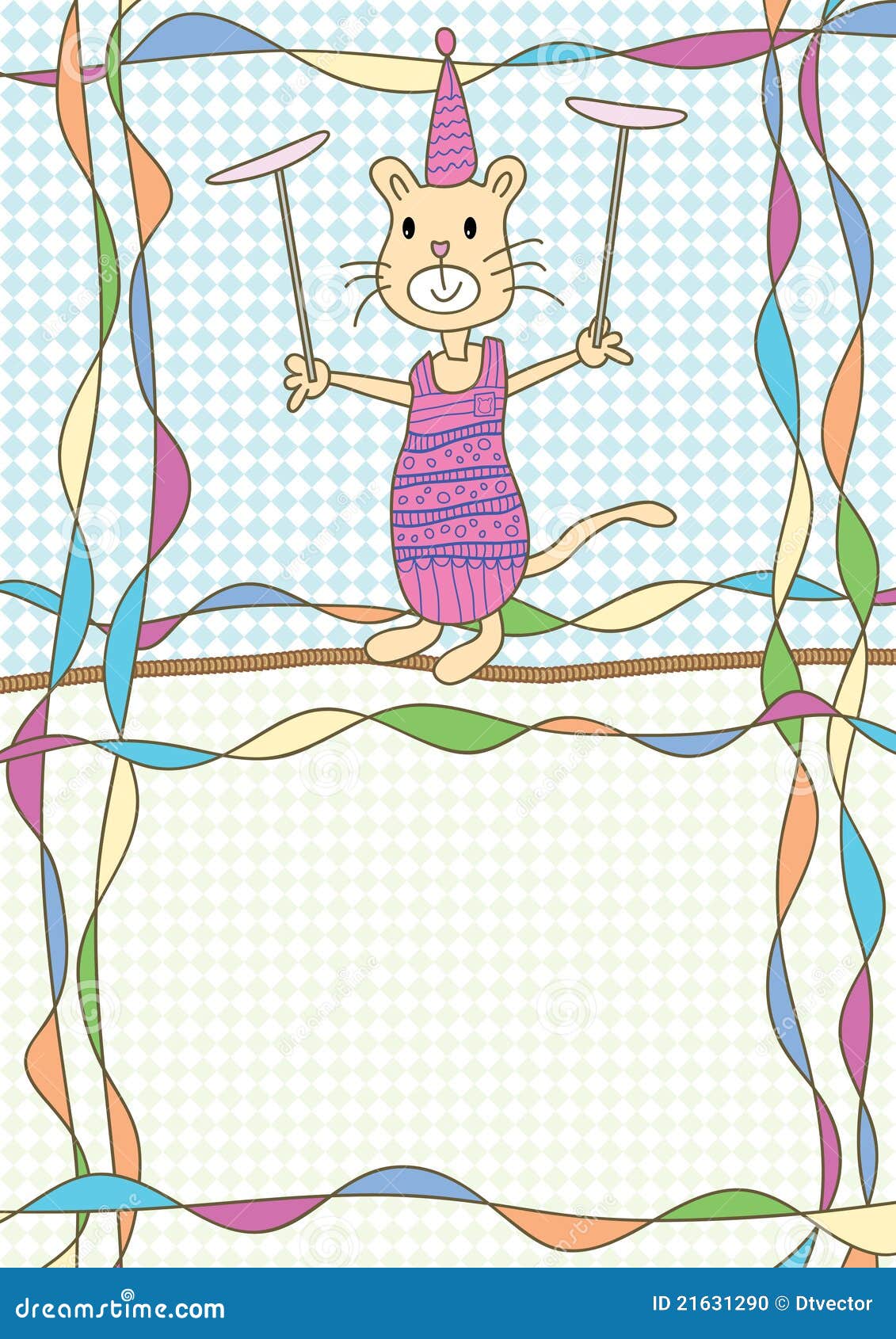 Cat Circus_eps stock vector. Illustration of drawing - 21631290