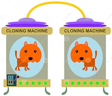 Cat clone stock illustration. Illustration of machine - 33716947