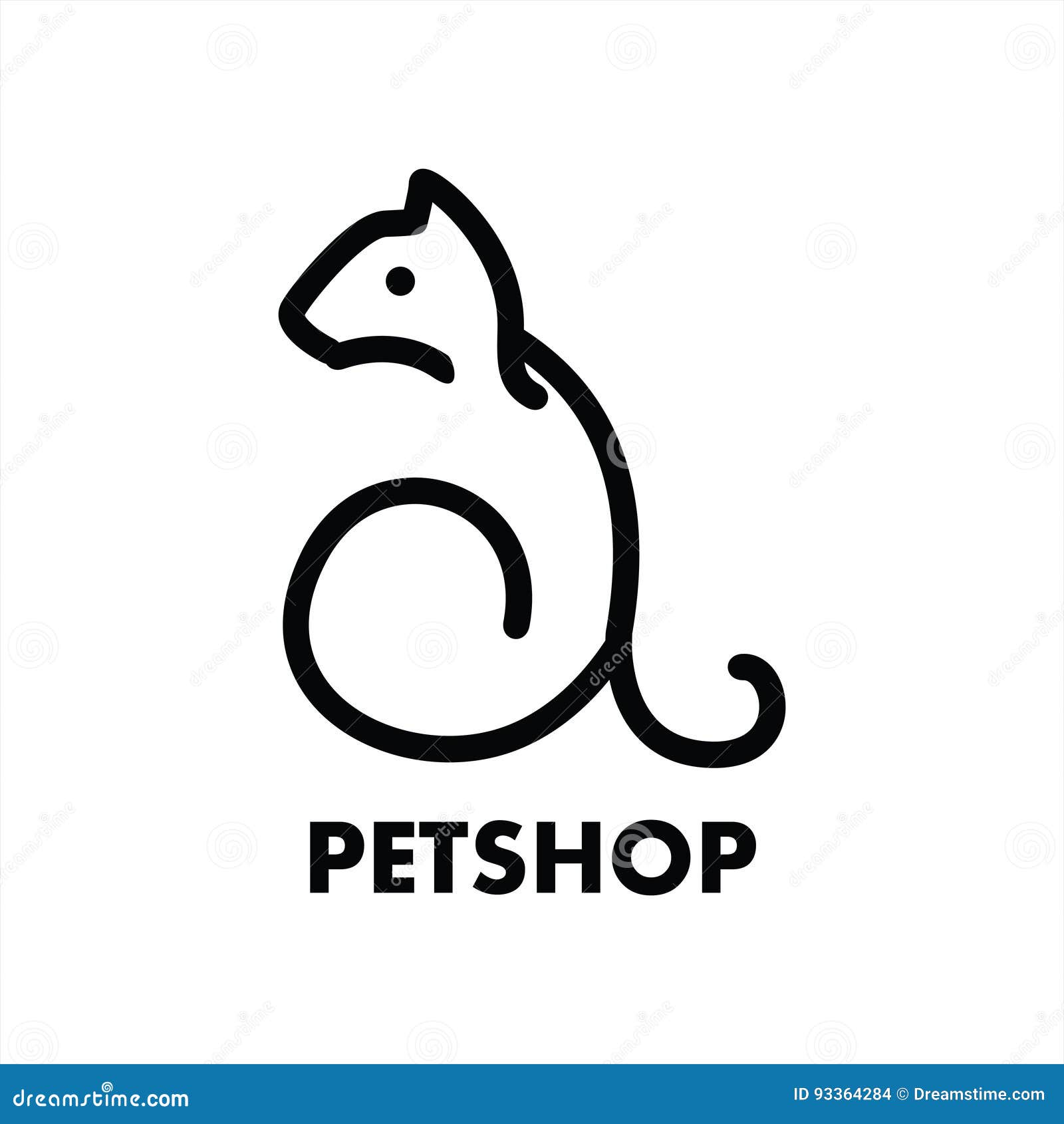 Cat Company Logo Vector stock abbildung. Illustration von firma - 93364284