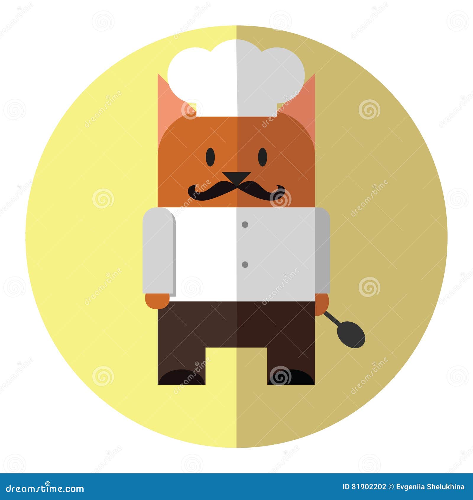 Cat cook. stock vector. Illustration of vector, feline - 81902202