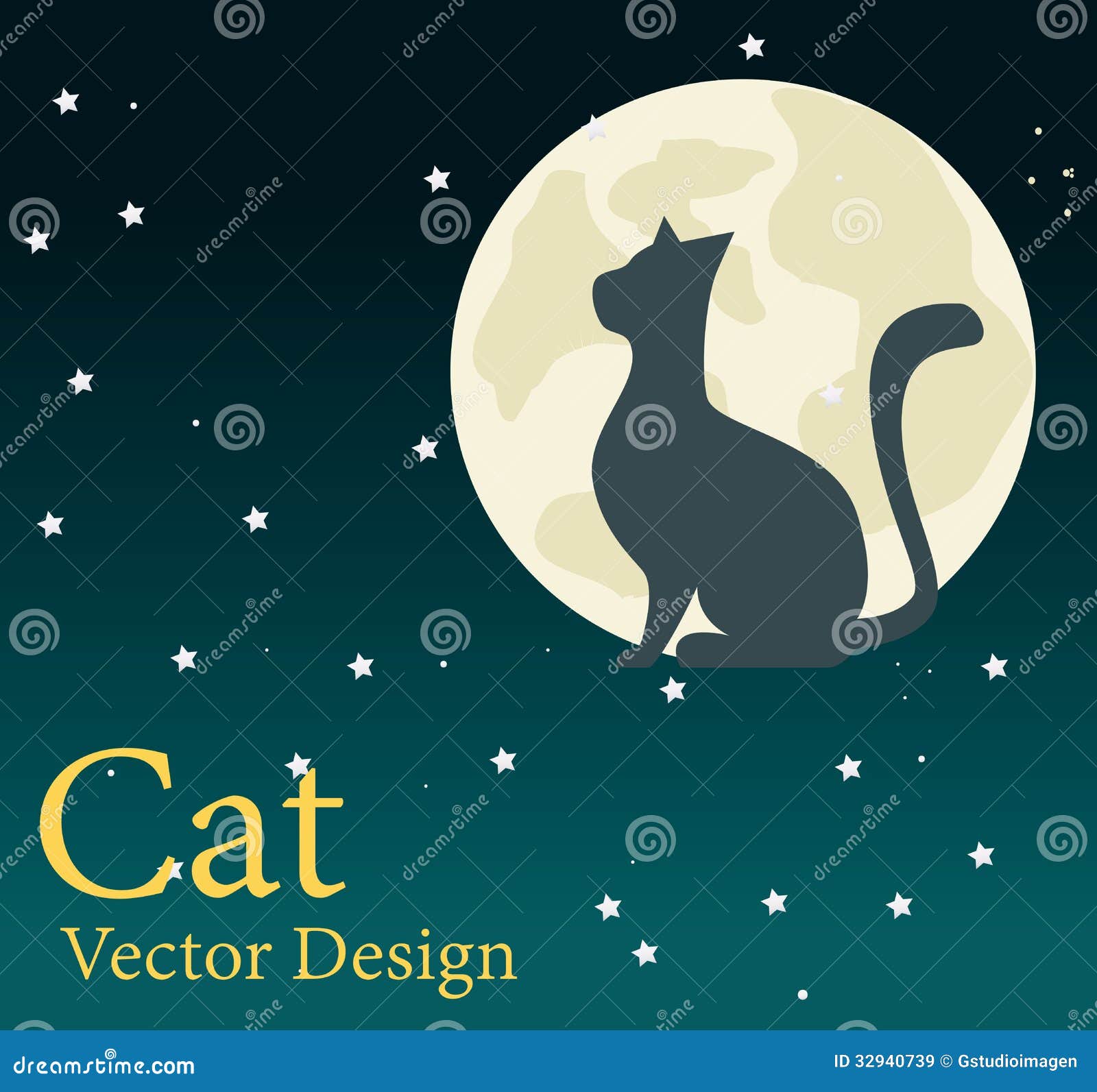 Cat design stock vector. Illustration of atarry, friendly - 32940739