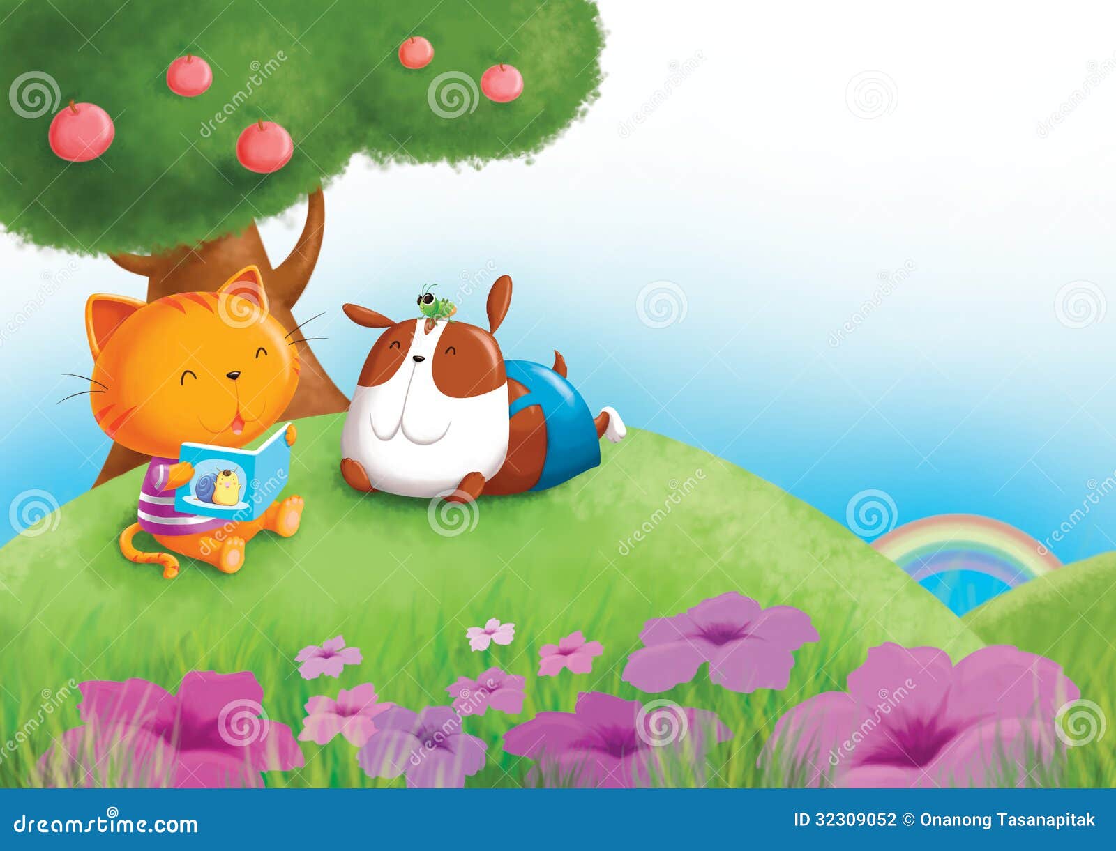 Dog Under Tree Stock Illustrations – 391 Dog Under Tree Stock ...