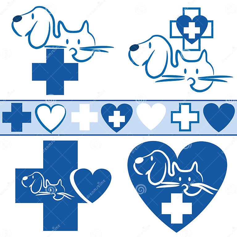 Cat and Dog - Veterinary Logo + Icon Stock Vector - Illustration of ...