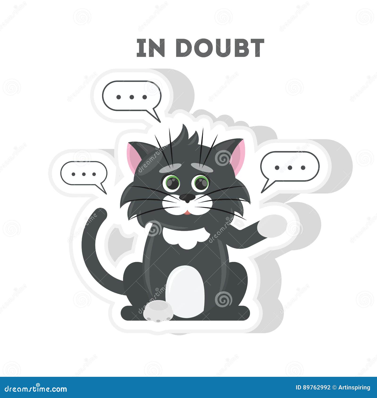 Doubt Isolated Cartoon Vector Illustrations. | CartoonDealer.com #238219250