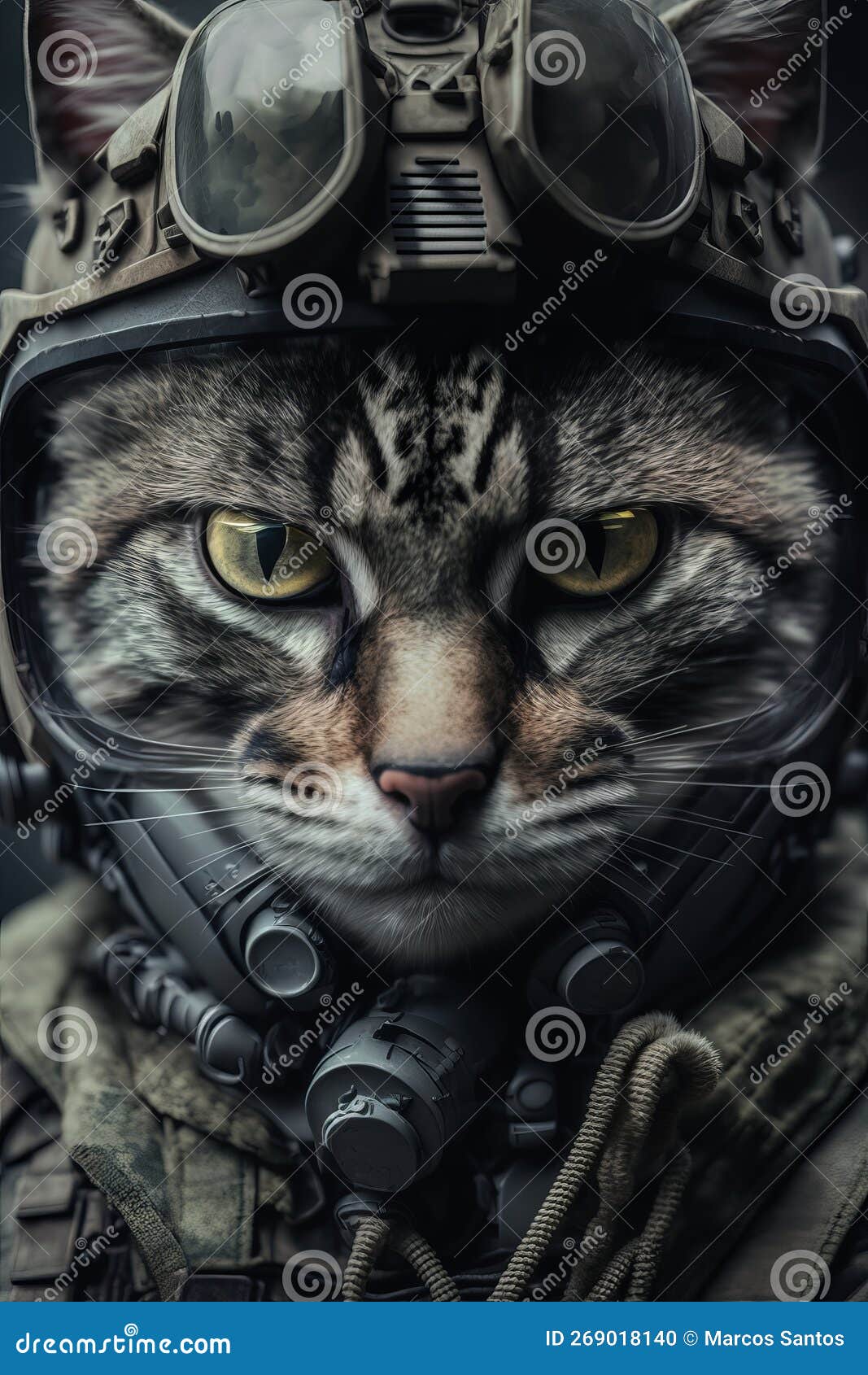 Soldier Army Cat Dressed in Full Military Combat Gear Stock ...