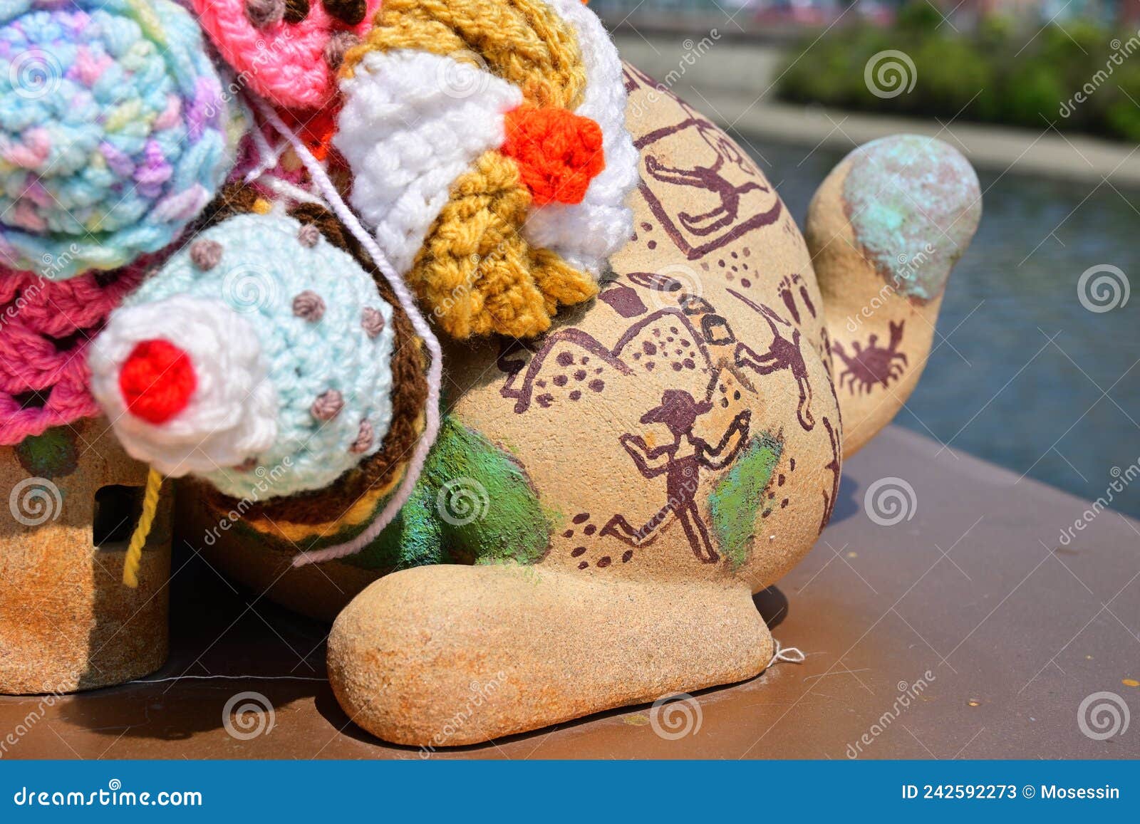 Cat Dummy Woolen Stitch Crochet Cloth Editorial Stock Photo - Image of ...