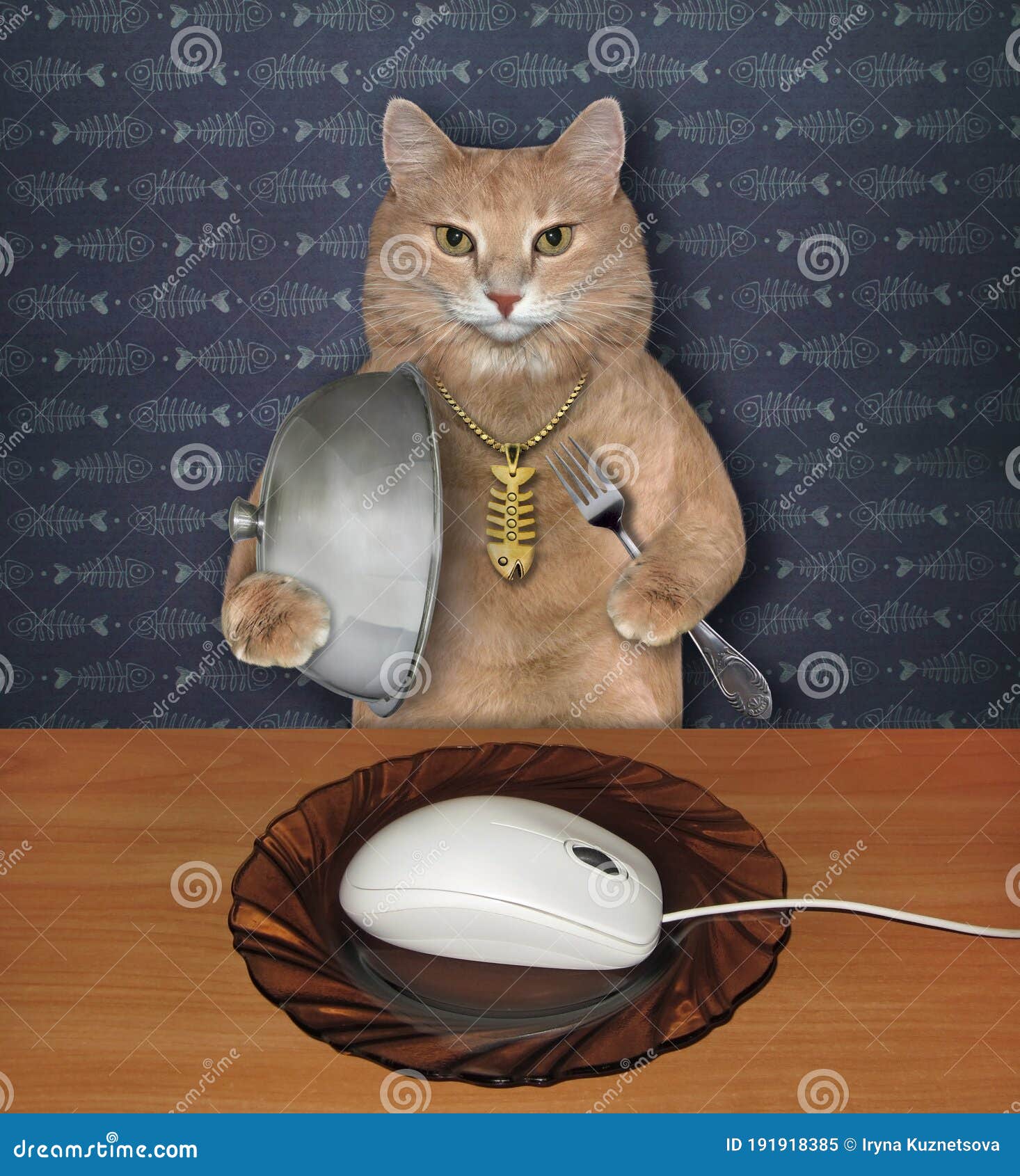 Cat Eats White Computer Mouse 3 Stock Image - Image of computer, mouse ...