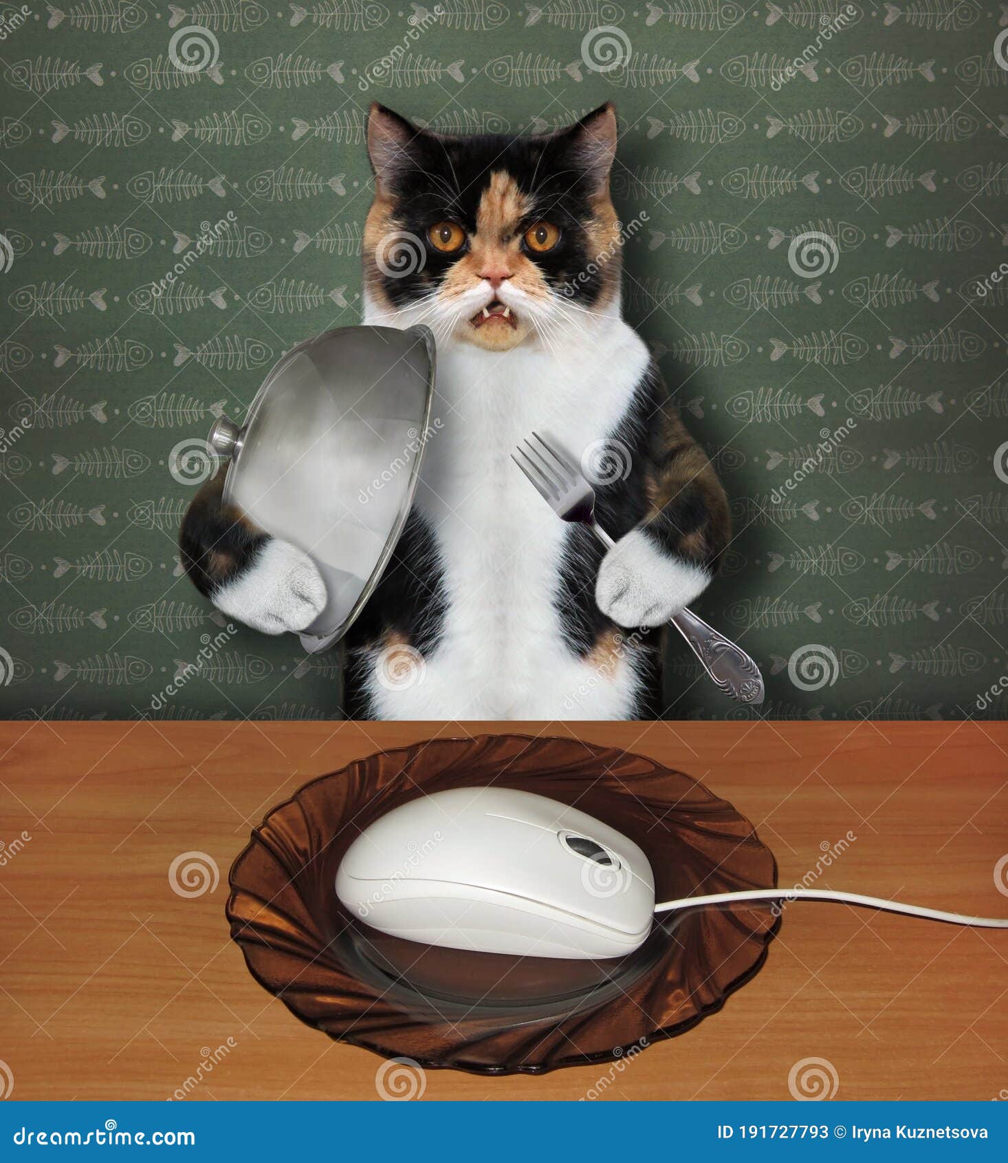 Cat Eating Computer Mouse