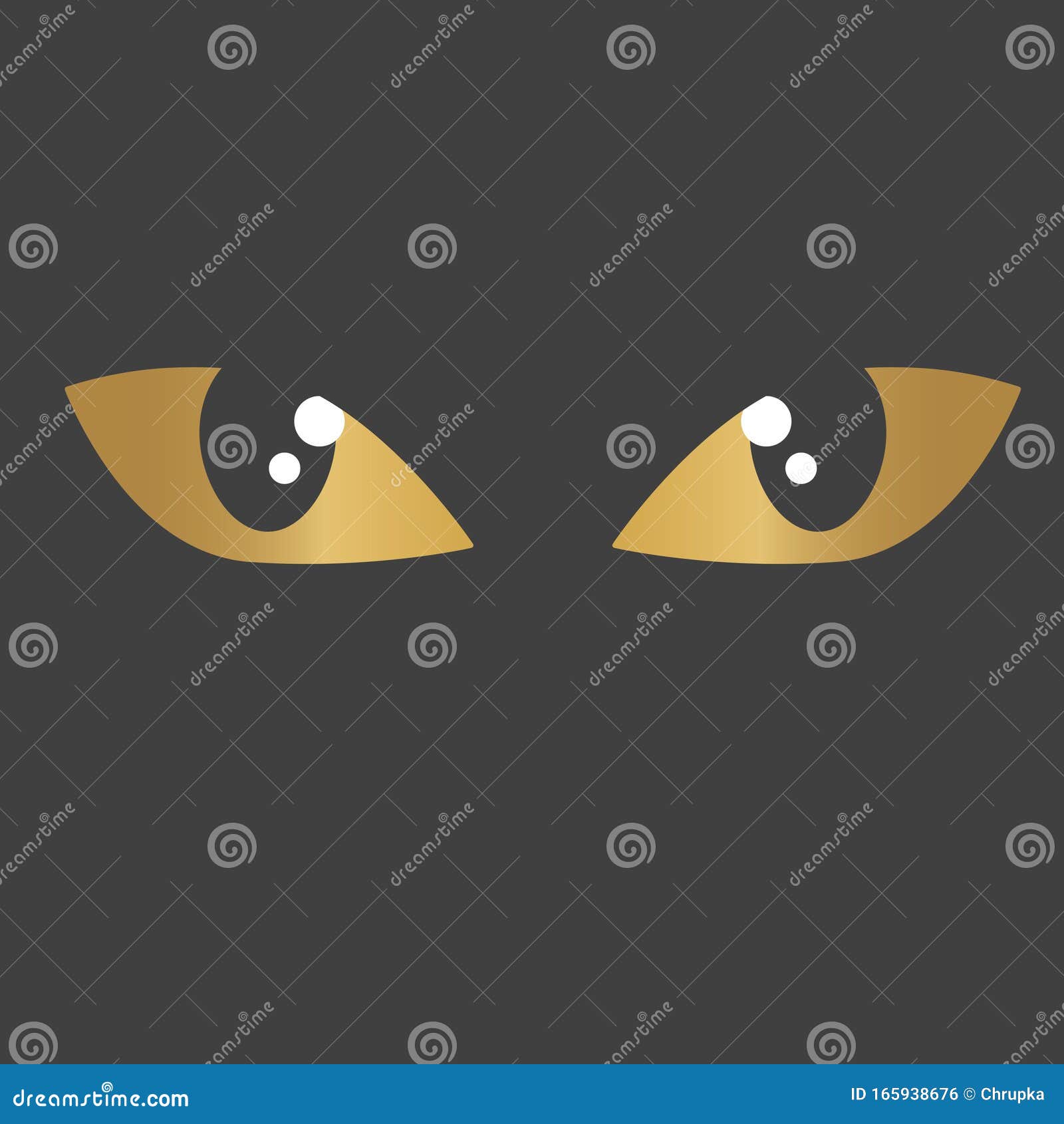 Cat eye icon stock vector. Illustration of feline, sight - 165938676