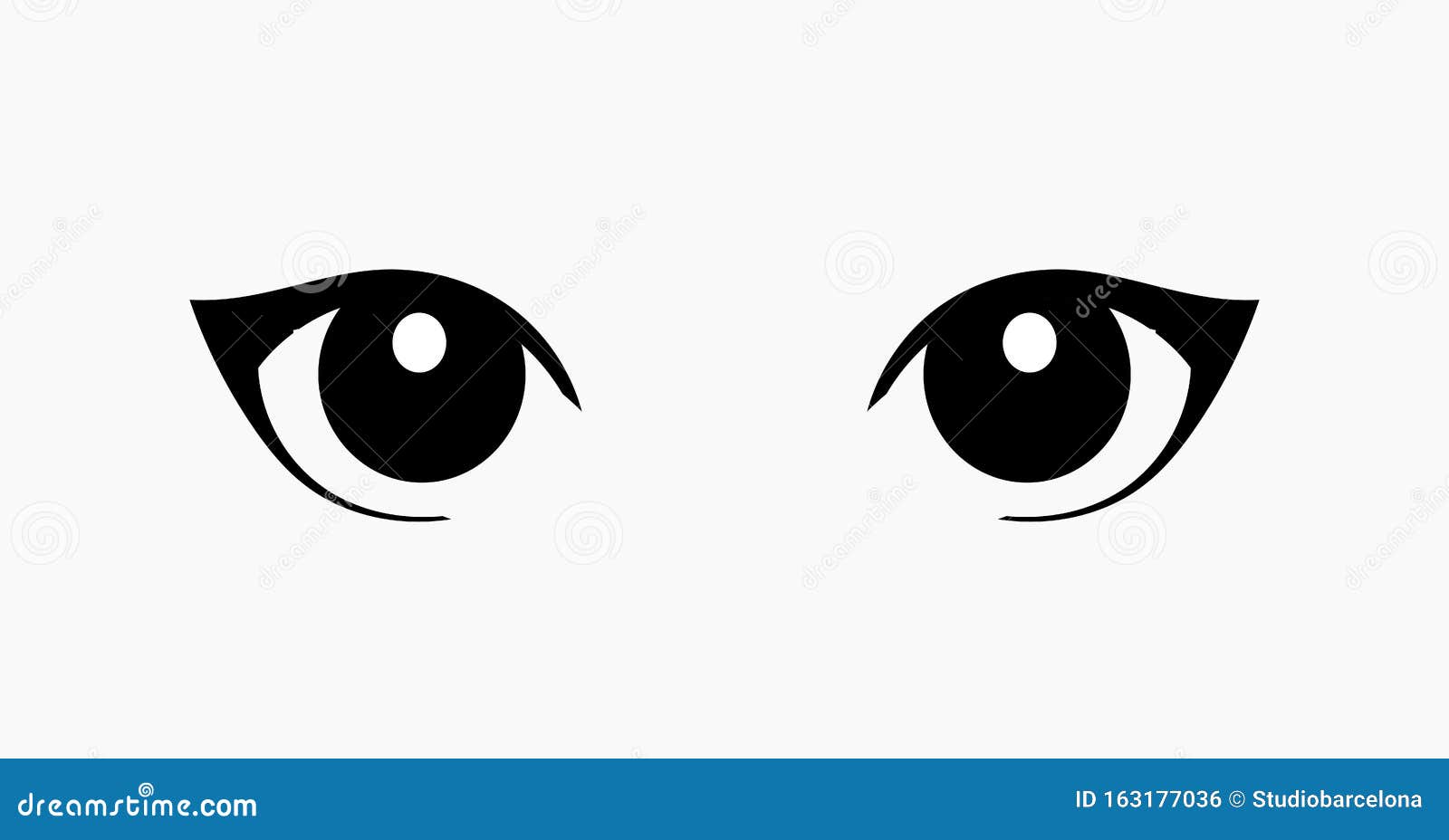 Cat eyes icon stock vector. Illustration of sign, gaze - 163177036