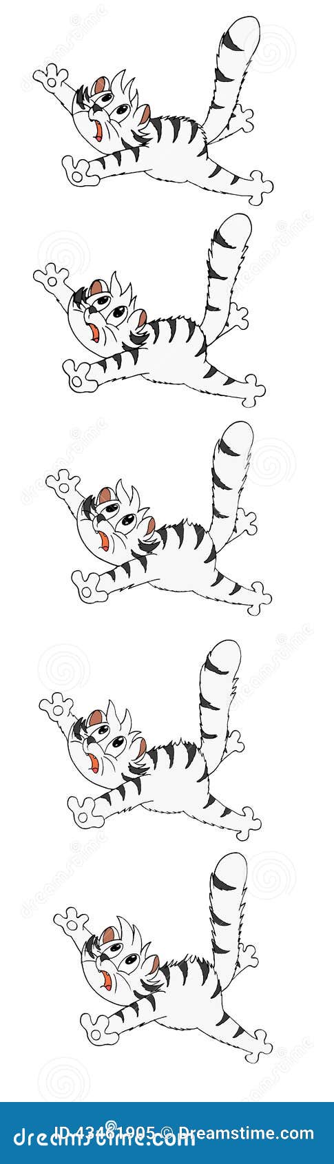 Cat falling stock illustration. Illustration of frame - 43461905