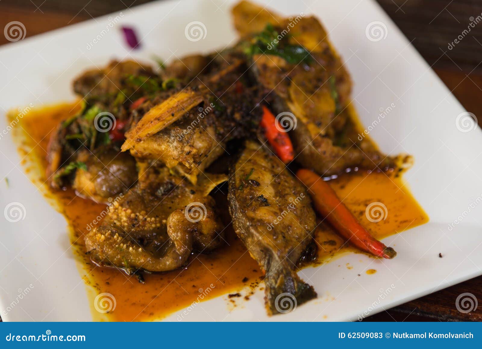 Cat Fish Stir Fry Thai Curry Stock Photos - Free & Royalty-Free Stock ...
