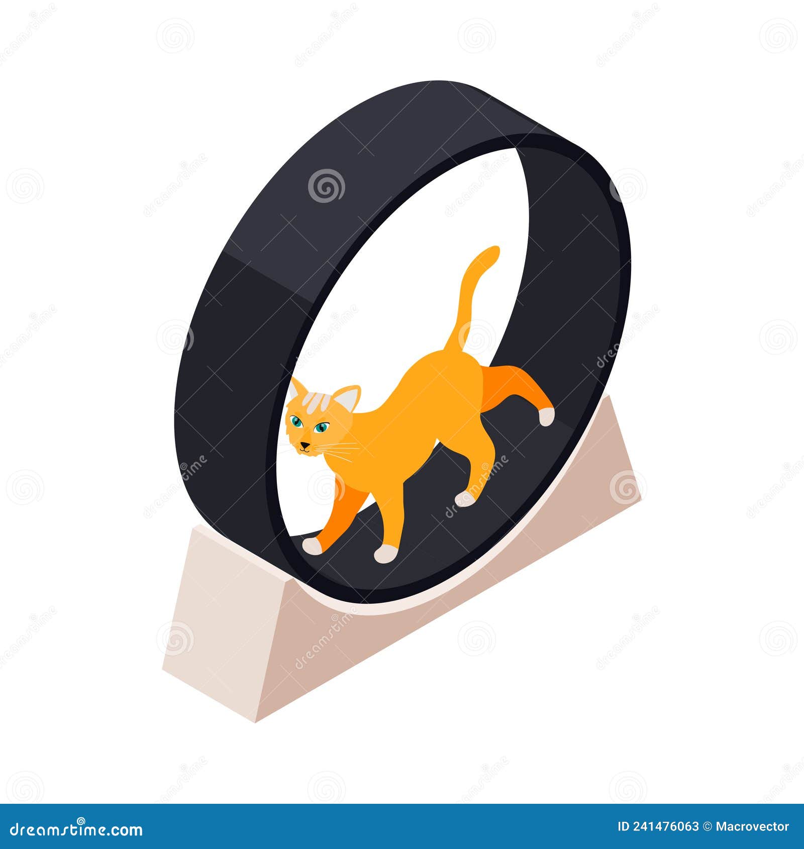 Cat Fitness Icon stock vector. Illustration of concept - 241476063