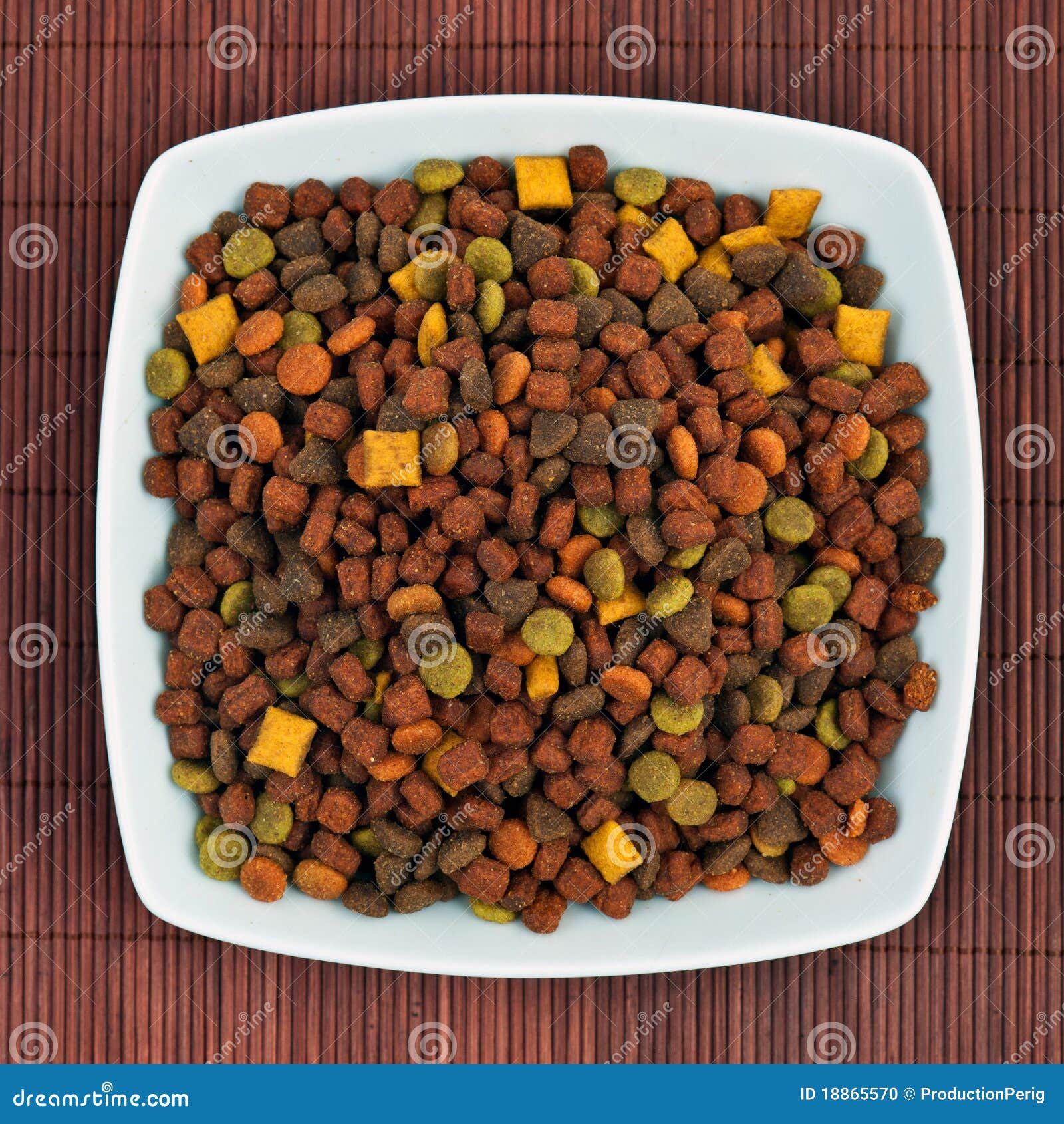 Cat food stock photo. Image of isolated, kibble, background - 18865570