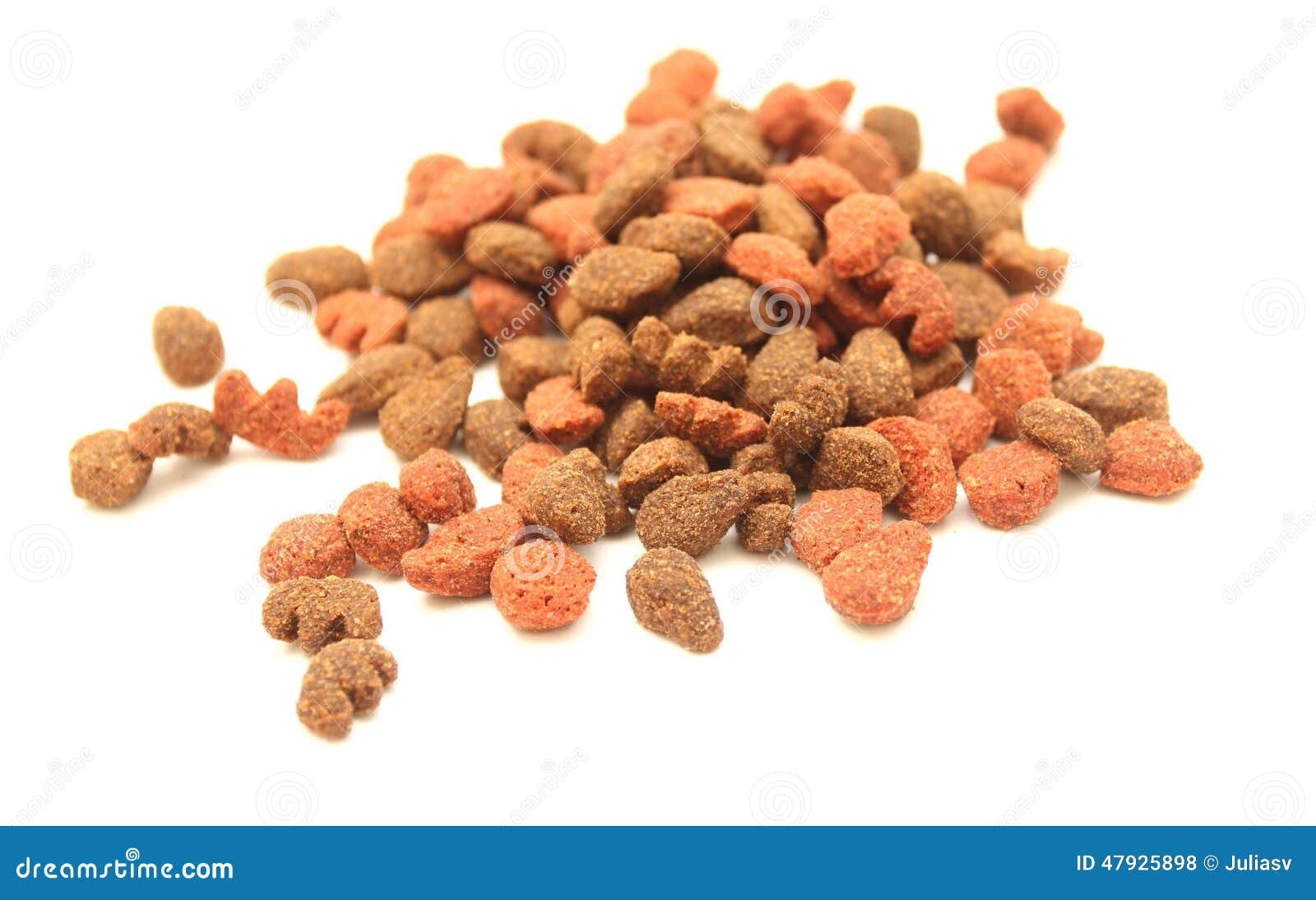 Cat Food Close-up Isolated on White Background Stock Photo - Image of ...