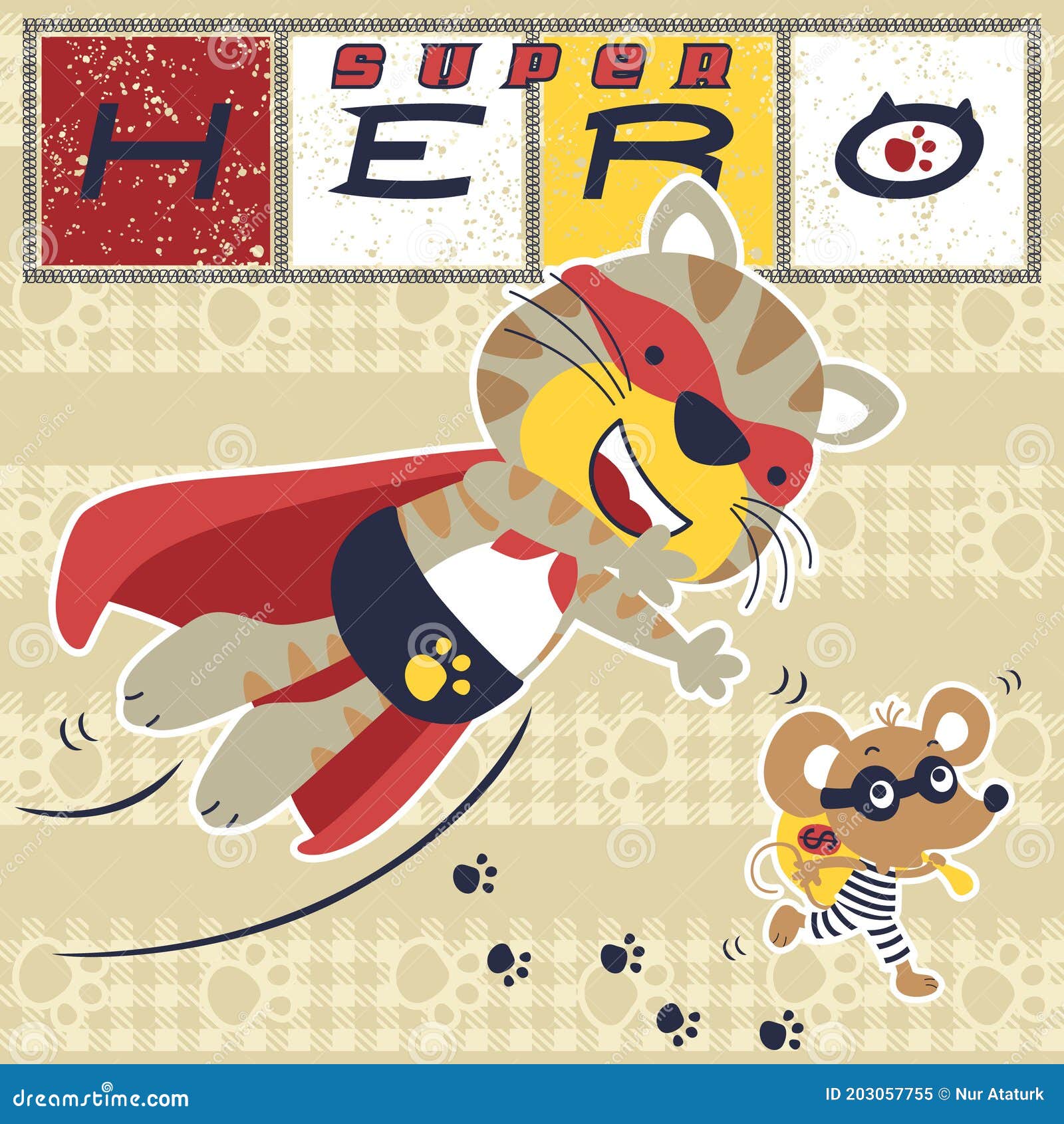 Mouse Thief Stealing Chees Vector Illustration | CartoonDealer.com ...