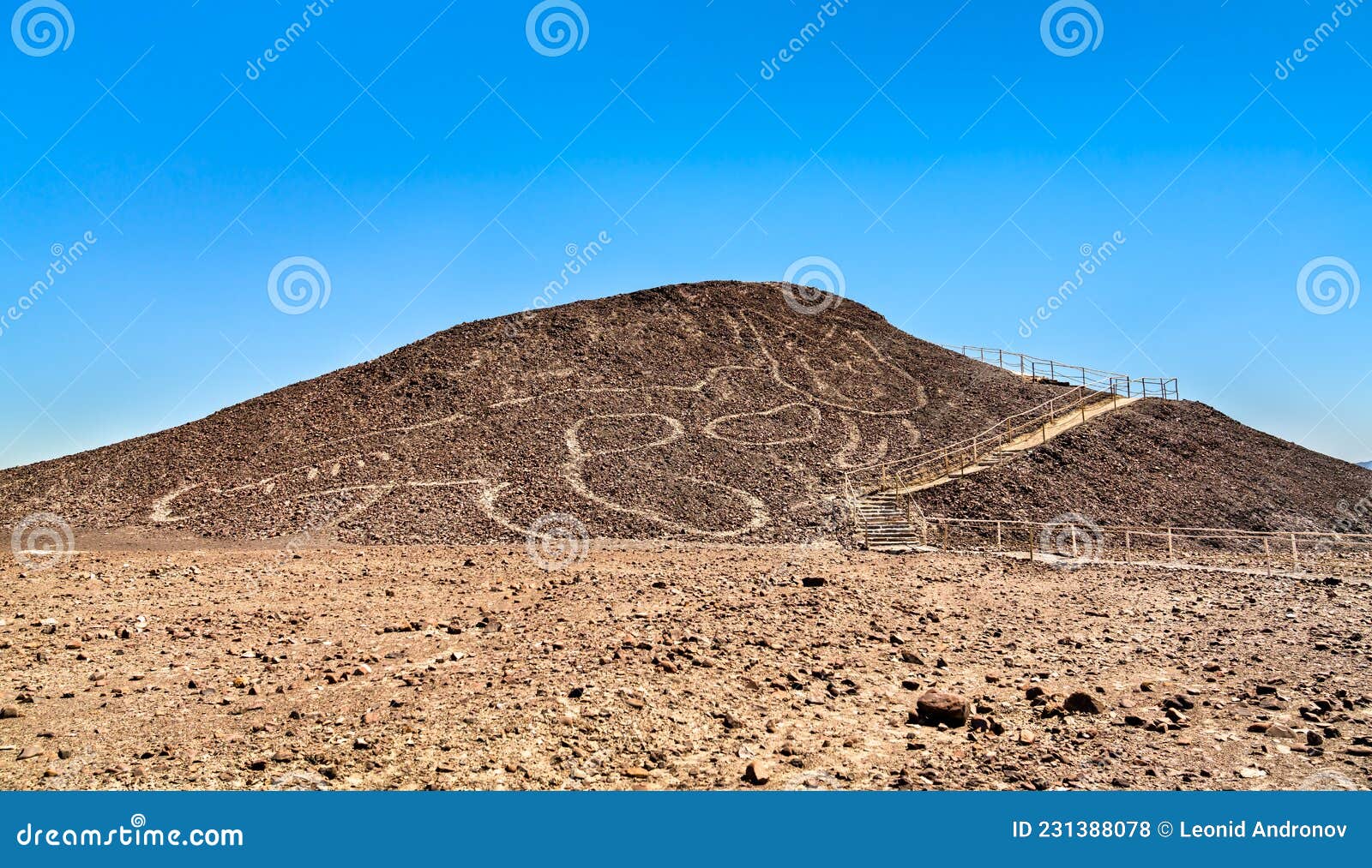 The Cat Drawing at Nazca in Peru Stock Photo - Image of inca, view ...