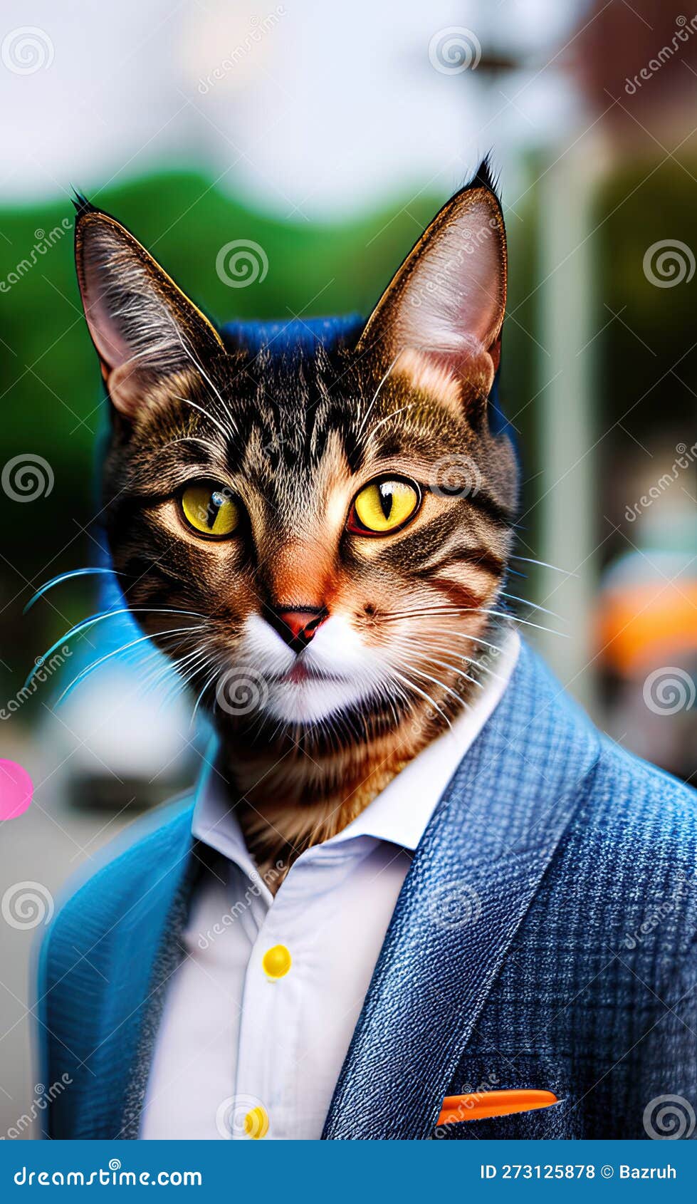 Cat head man, AI generated stock illustration. Illustration of human ...